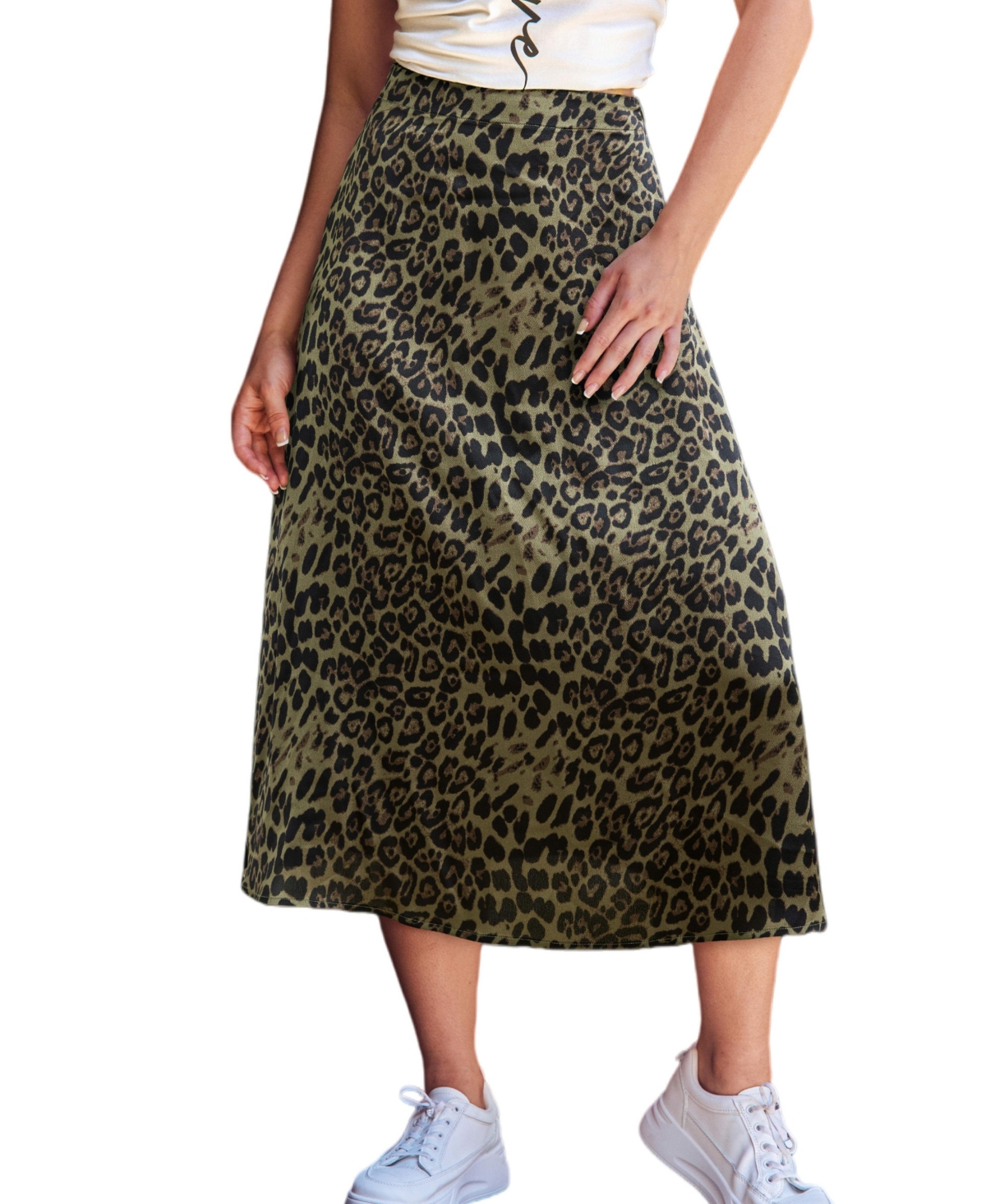 Click here for Cupshe Womens Untamed Mood Animal Print Midi Skirt... prices