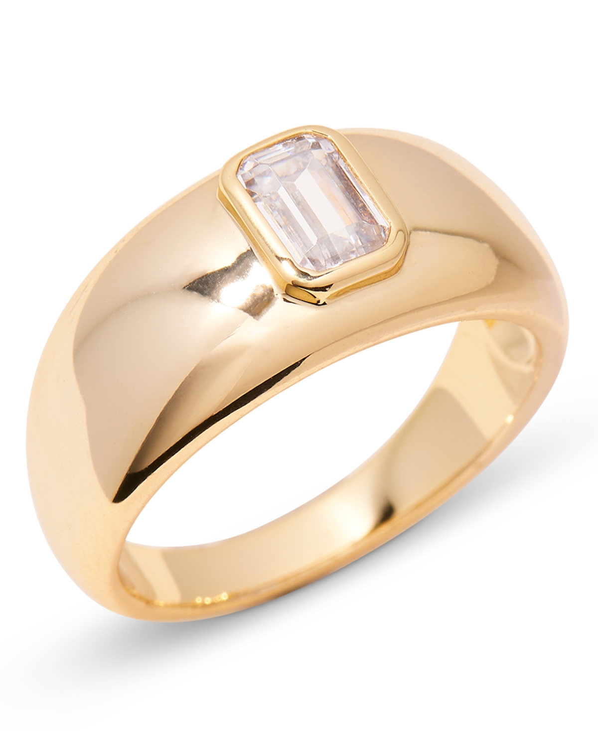 Click here for brook & york Carter Baguette Dome Ring - Gold prices