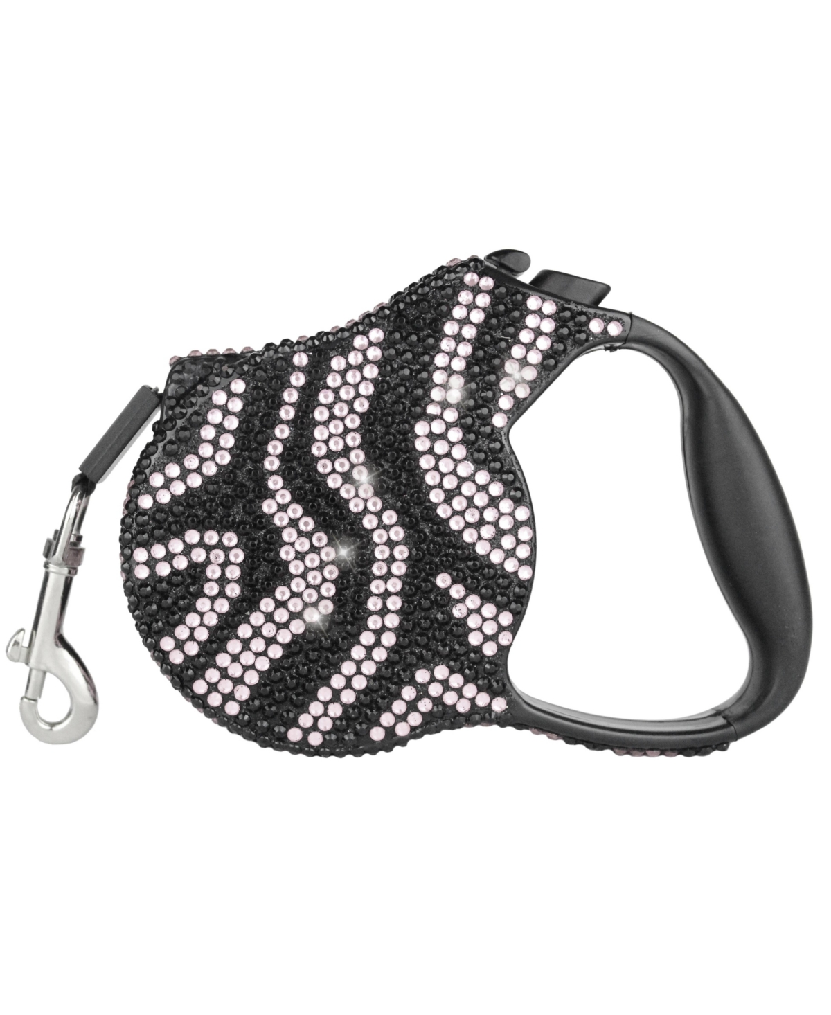 Click here for Parisian Pet Crystal Retractable Zebra Silver Leas... prices