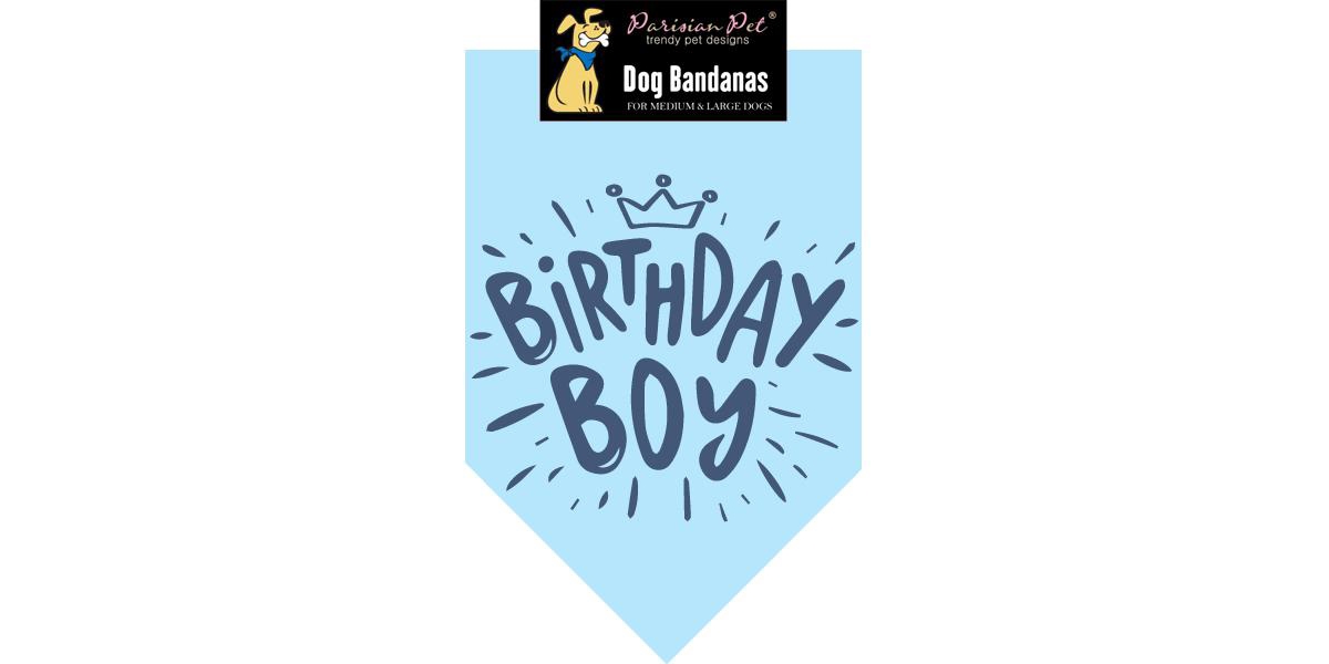 Click here for Parisian Pet Brithday Boy Dog Bandana prices