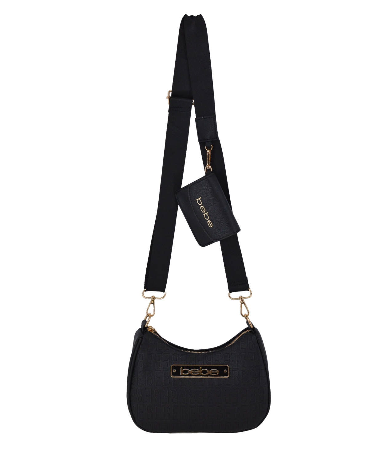 Click here for Bebe Womens Thea Small Crossbody Bag - Black prices