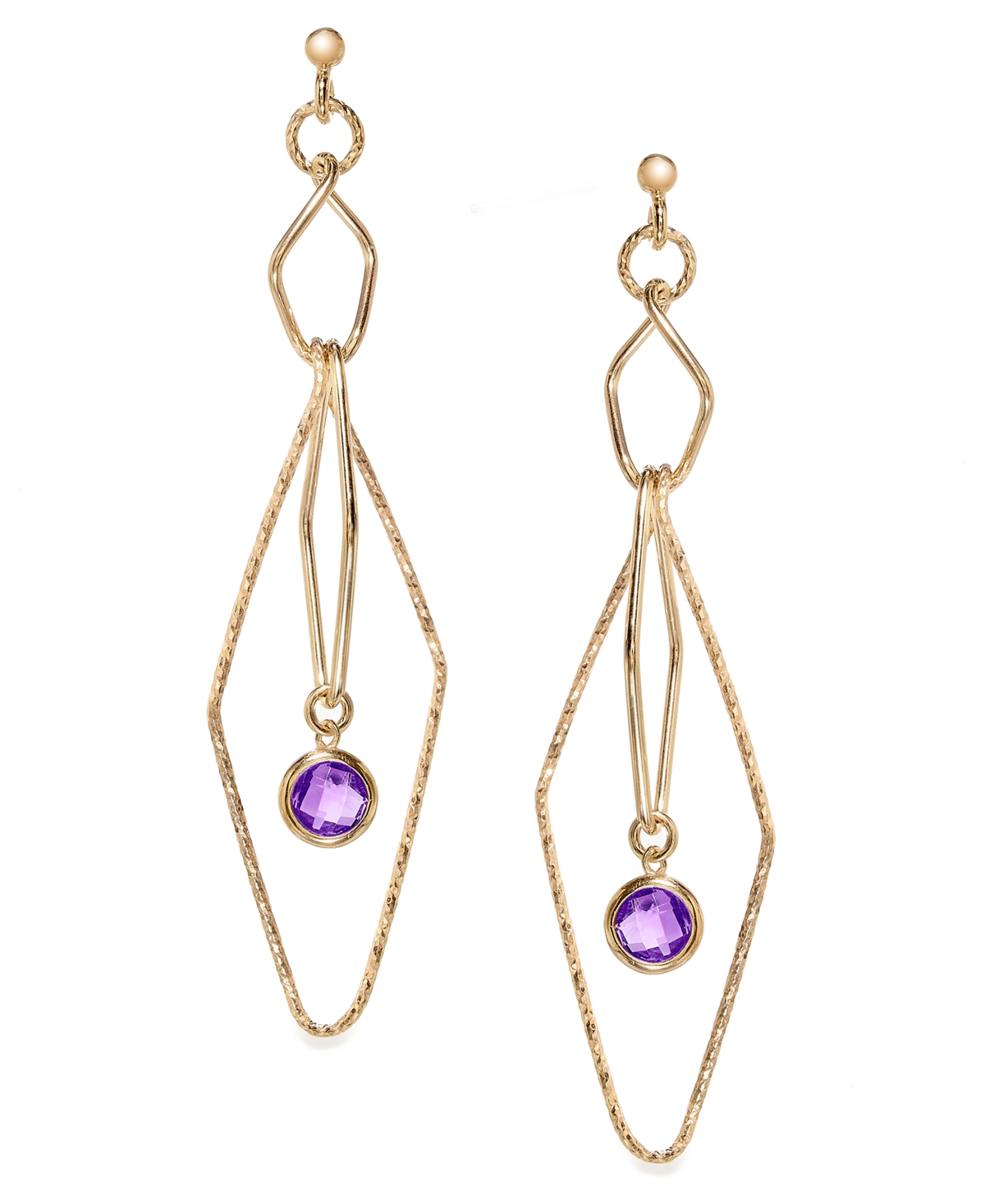 Click here for Macys Amethyst (1-5/8 ct. t.w.) Openwork Orbital G... prices