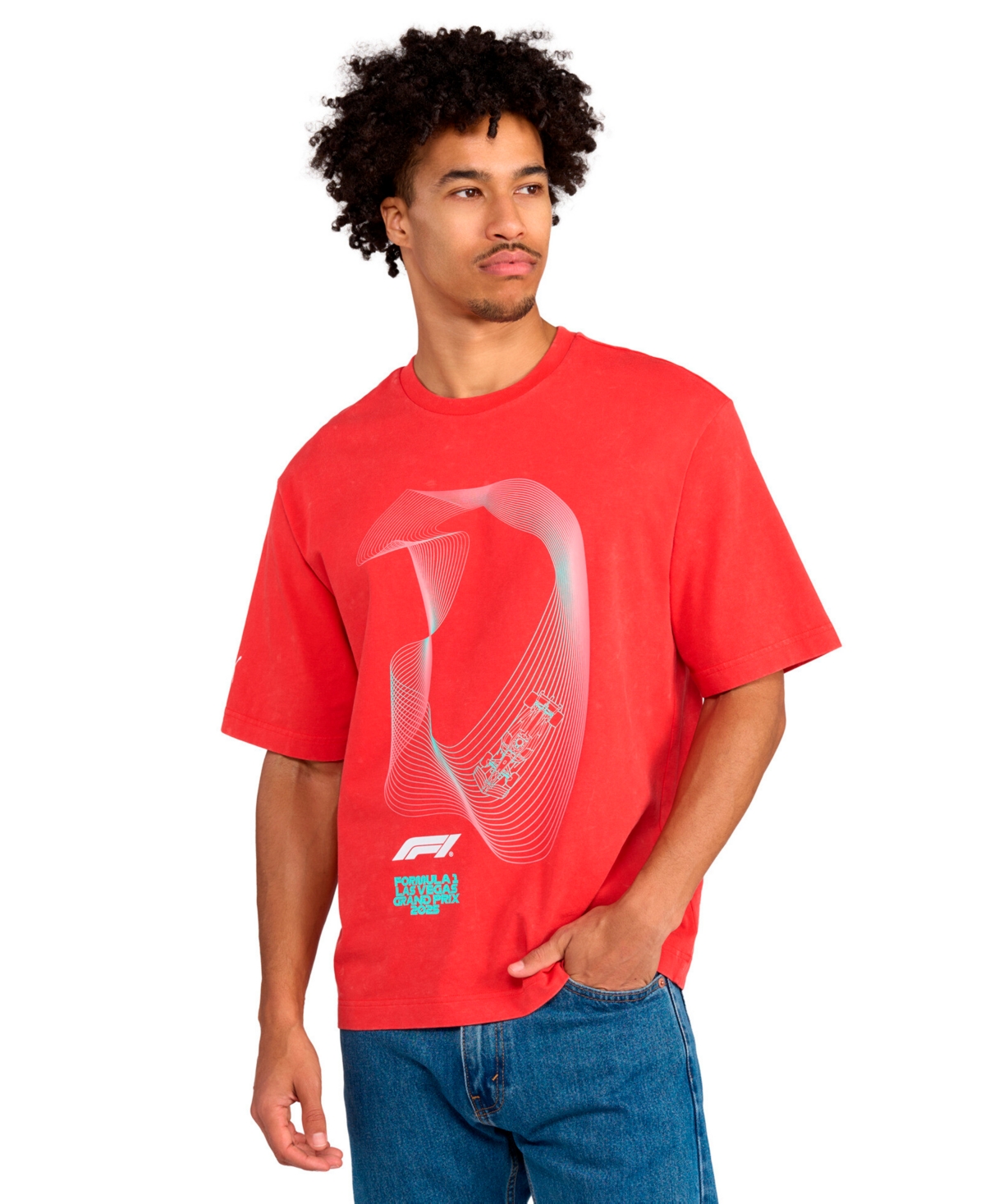 Click here for Puma Mens Formula 1 Las Vegas Race Track Graphic T... prices
