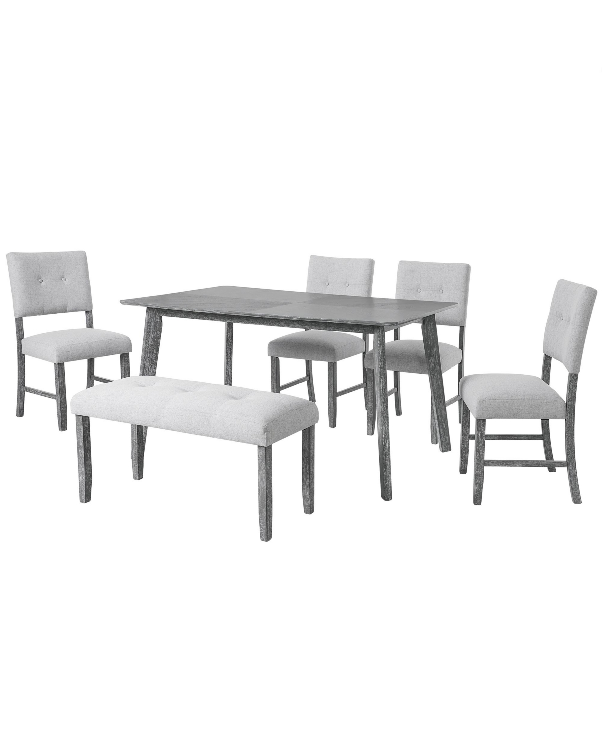 Click here for Casainc 6-Piece Farmhouse Dining Set with Rectangu... prices