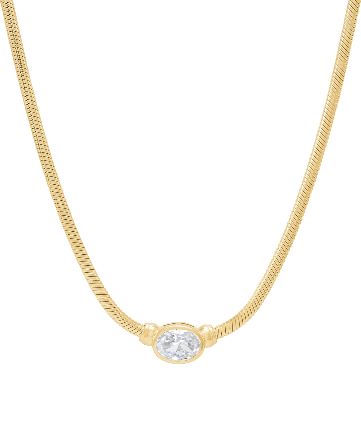 Click here for Macys White Sapphire Necklace (7/8 ct. t.w.) in 14... prices