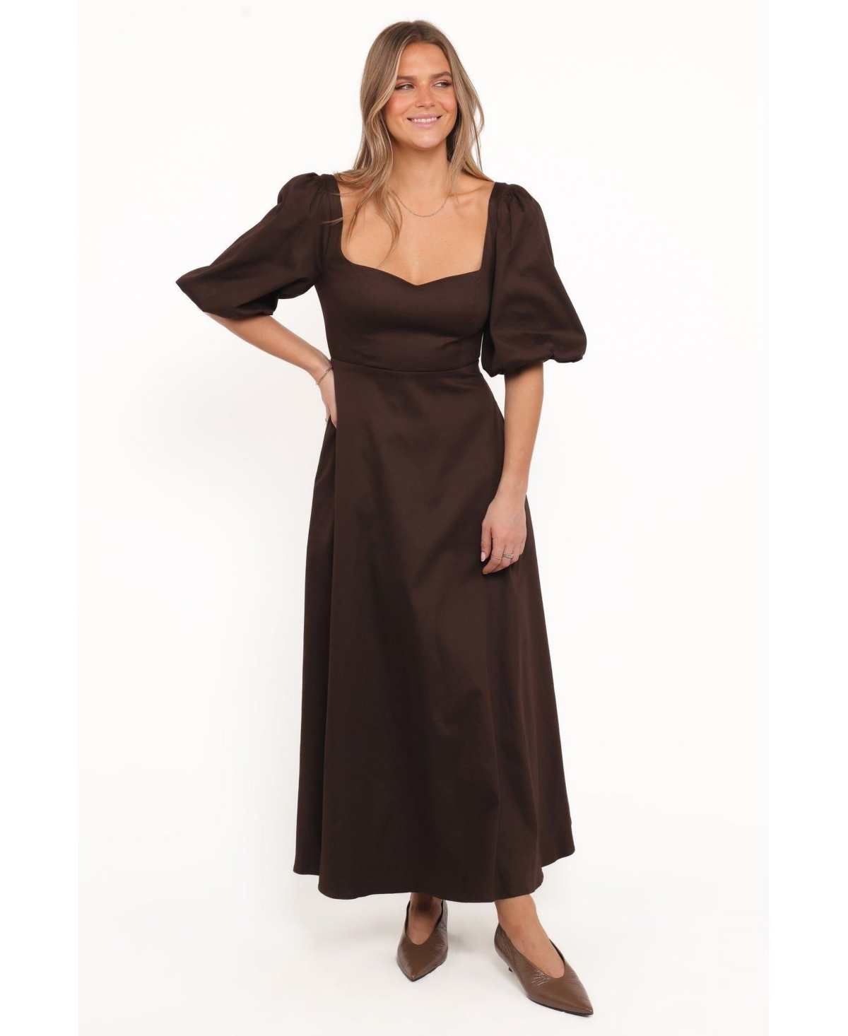 Click here for Petal and Pup Womens Merlena Maxi Dress - Chocolat... prices