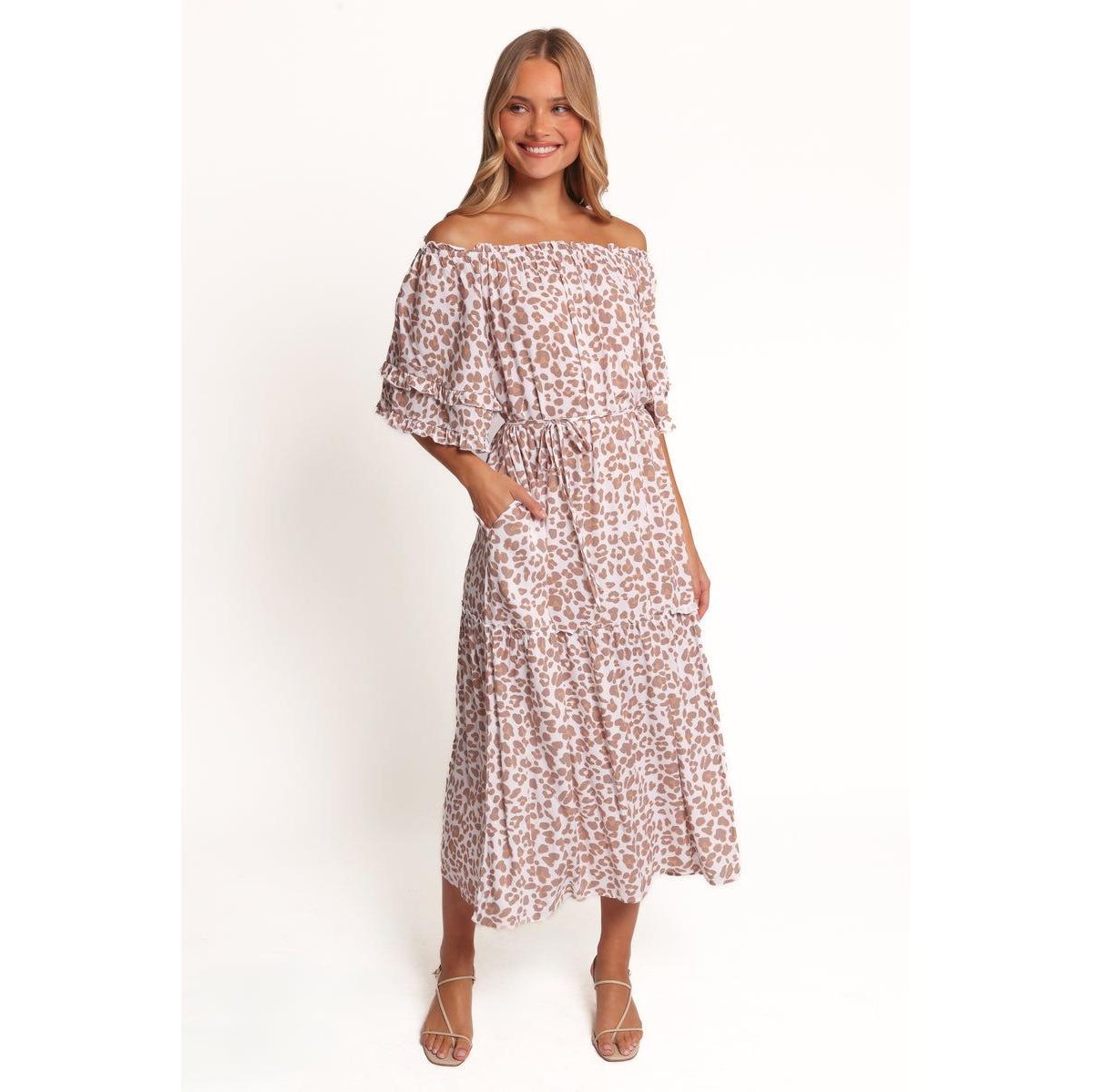 Click here for Petal and Pup Womens Rhody Off Shoulder Maxi Dress... prices