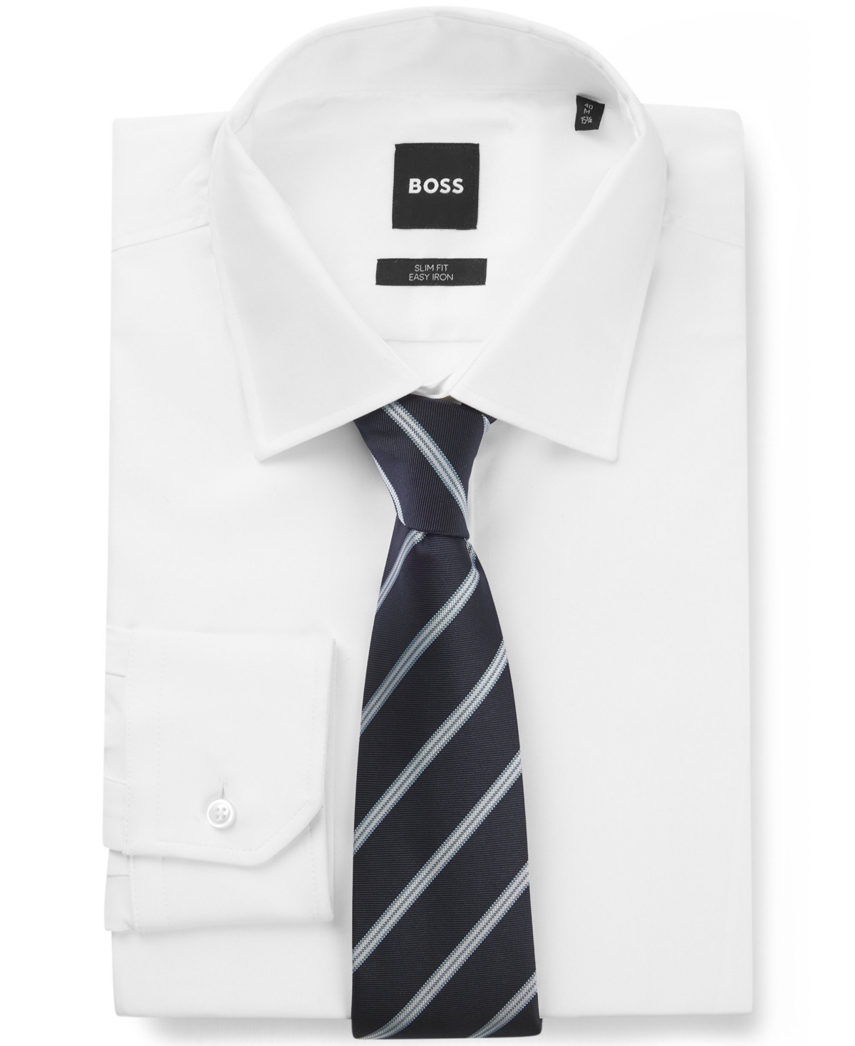 Click here for Boss by Hugo Boss Mens Diagonal Stripe Silk-Blend... prices