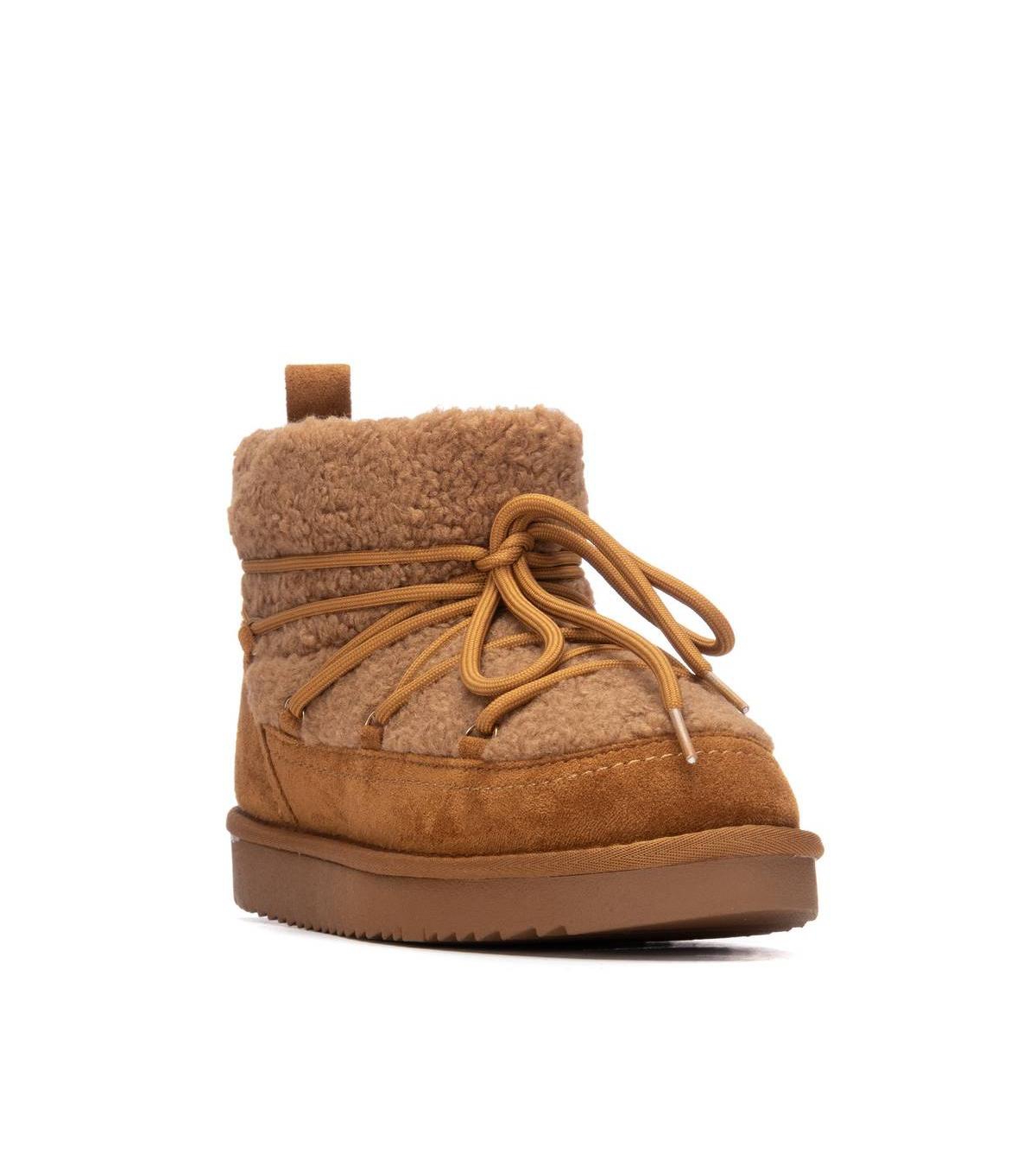 Click here for Xti Womens Comfort Ankle Suede Booties - Camel prices