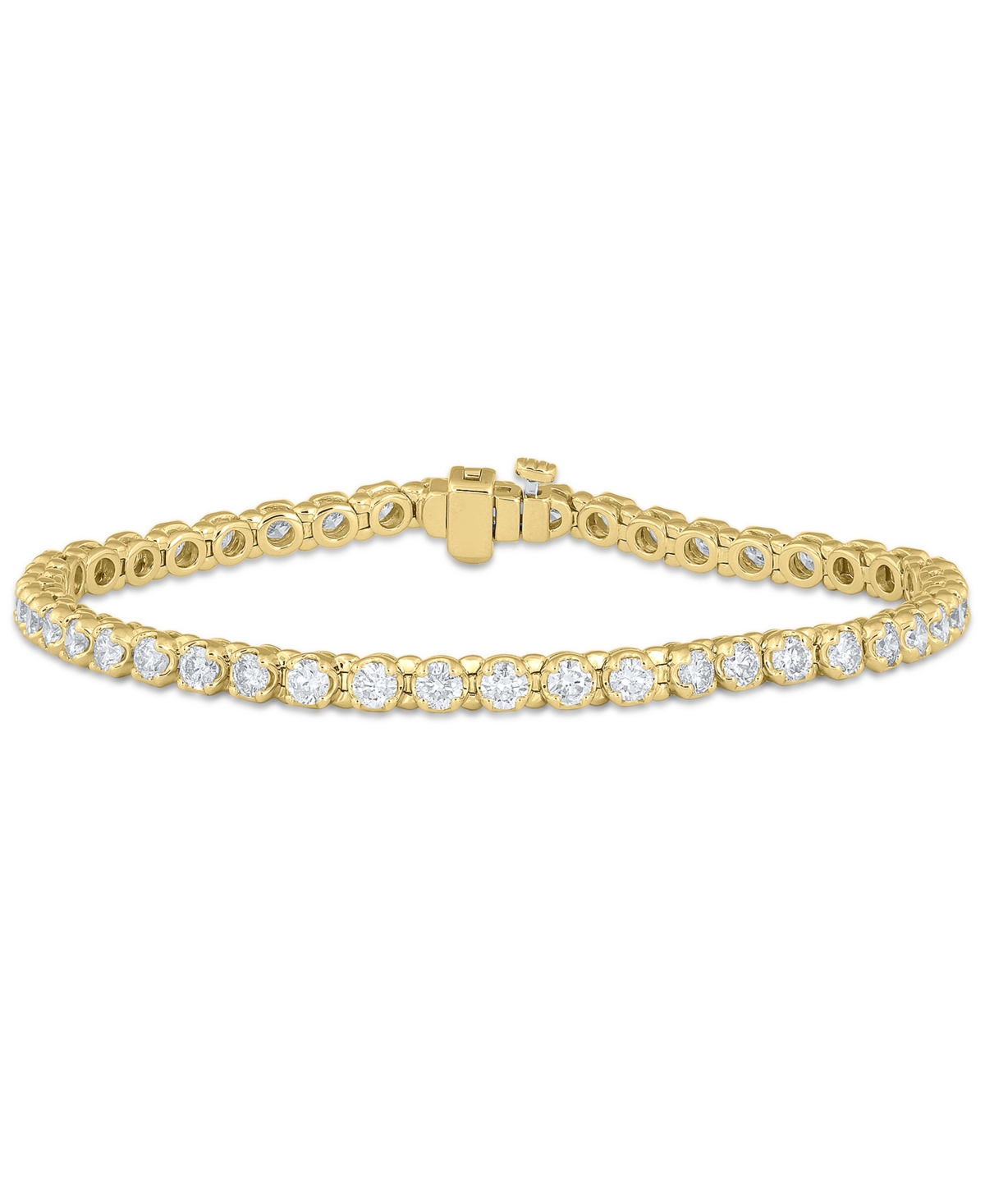 Click here for Macys White Diamond Bracelet (5 ct. t.w.) in 10k Y... prices