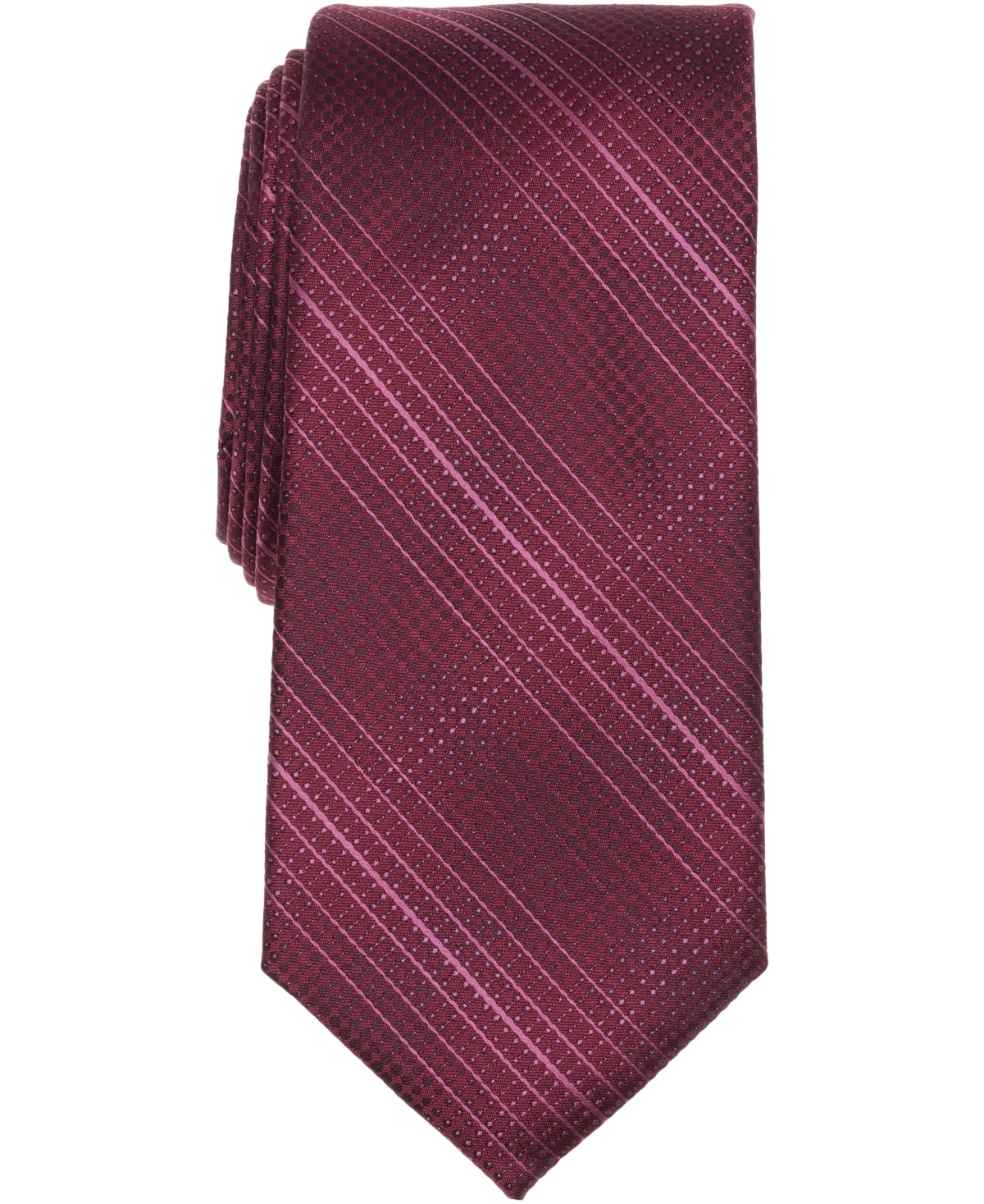 Click here for Perry Ellis Portfolio Mens Borlan Plaid Tie - Burg... prices