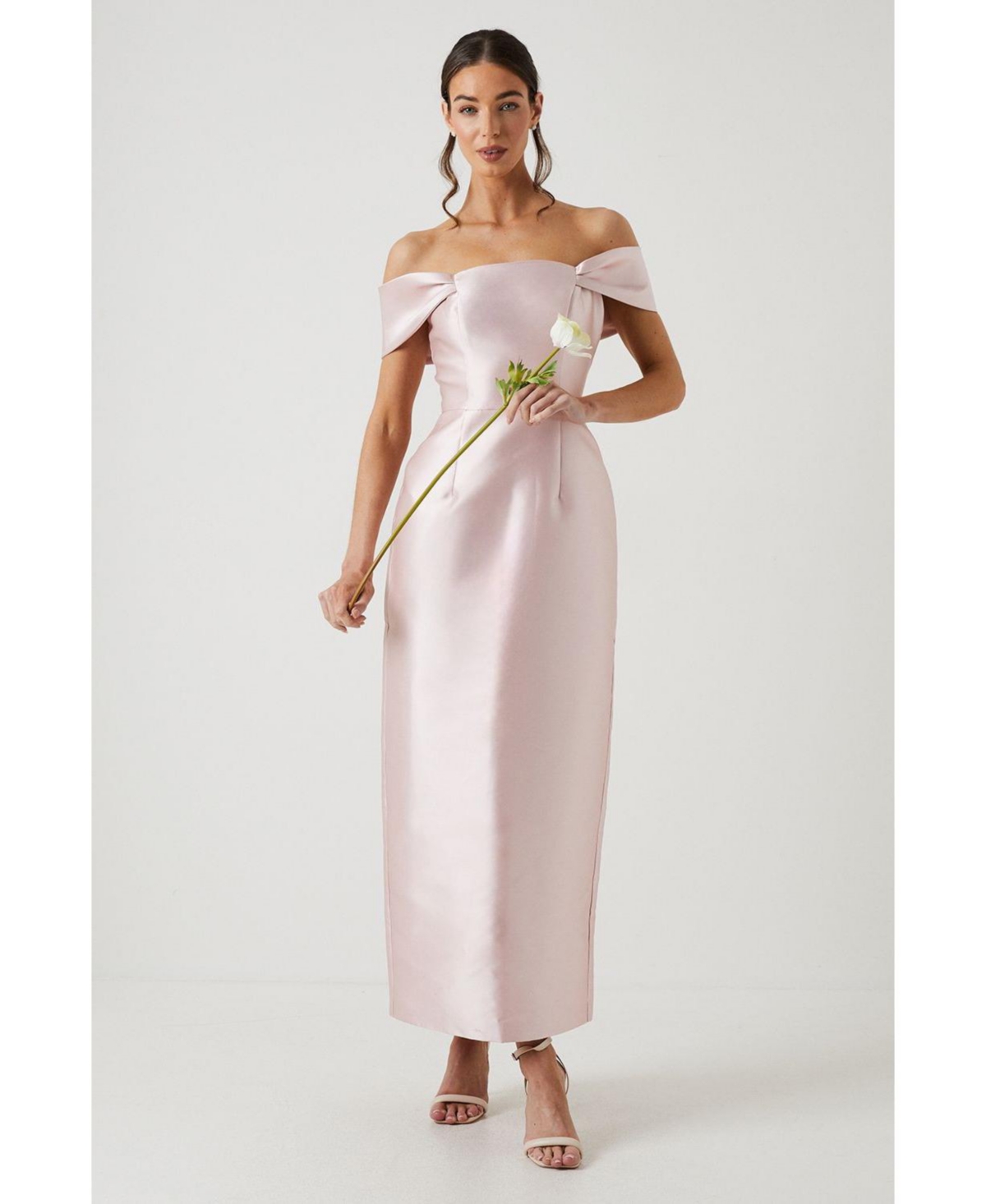 Click here for Coast Womens Honoured Twill Bardot Maxi Dress - Bl... prices