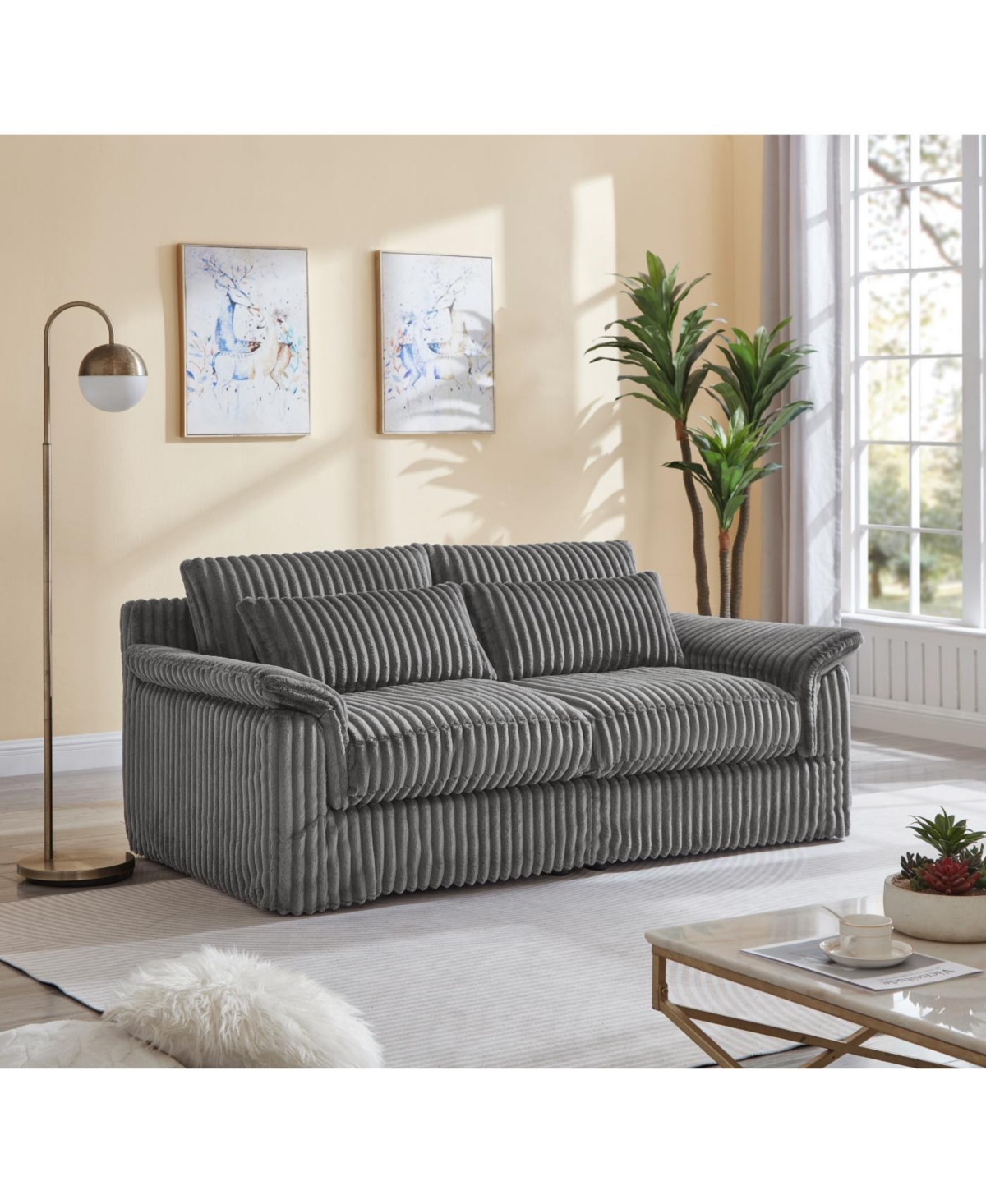 Click here for Streamdale Furniture Corduroy Loveseat Sofa with P... prices