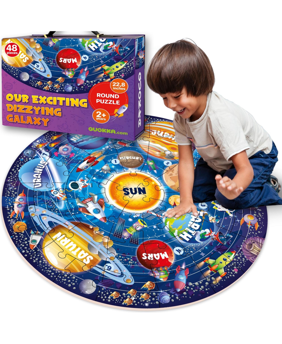 Click here for Quokka 48 Piece Round Puzzles Large Giant Educatio... prices