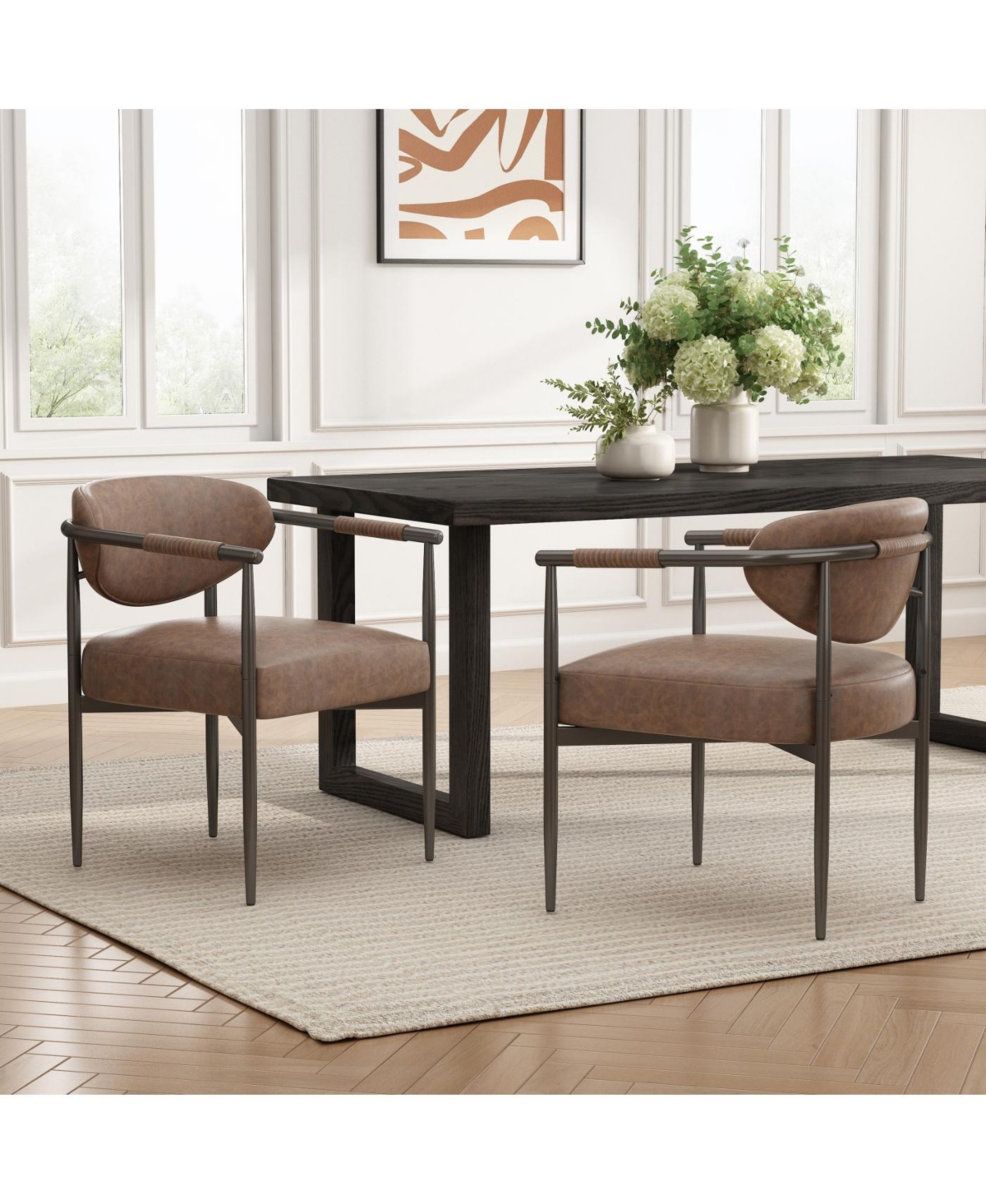 Click here for Streamdale Modern Upholstered Dining Chairs (Set o... prices