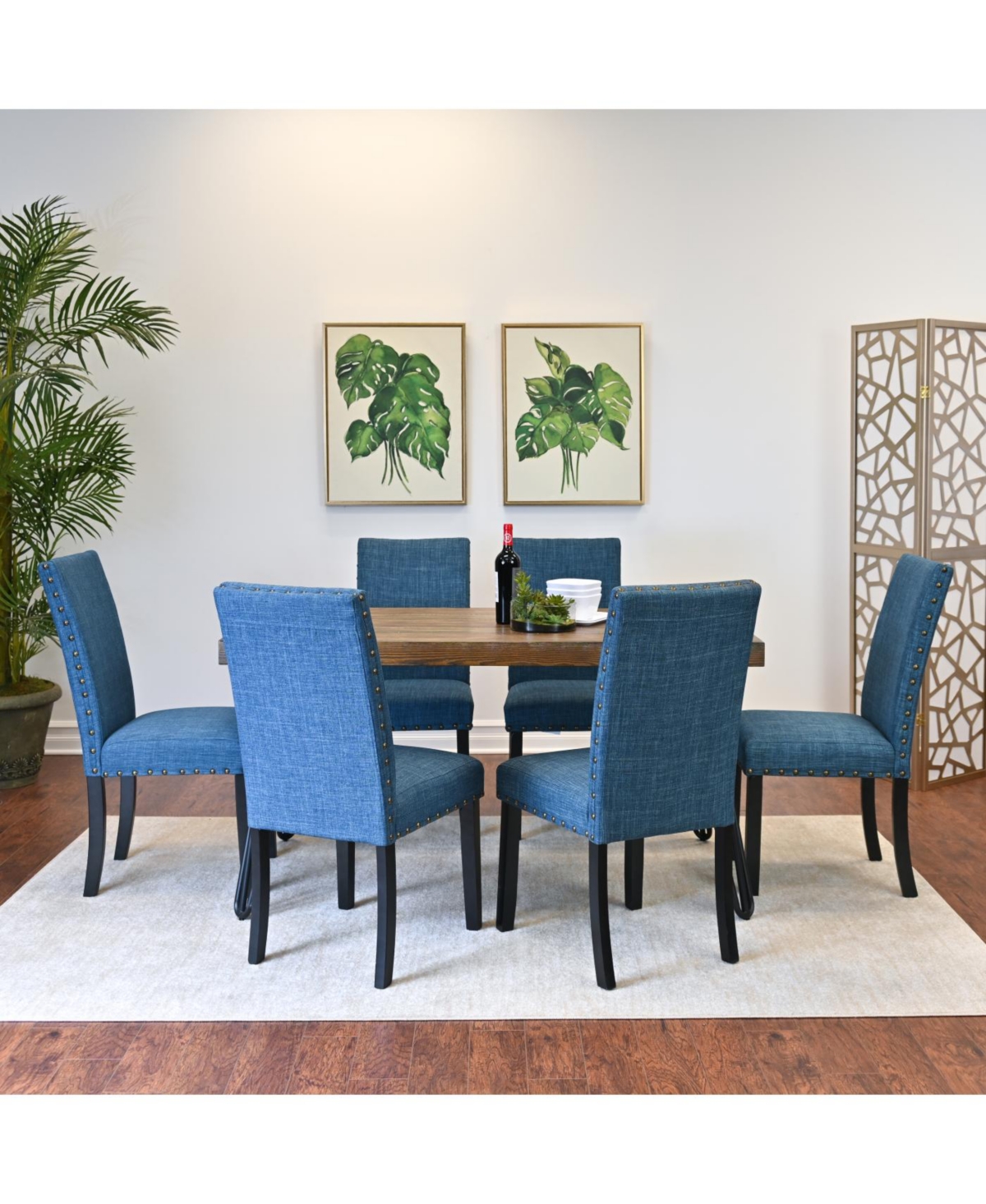 Click here for Streamdale 7-Piece Dining Set  Hairpin Dining Tabl... prices
