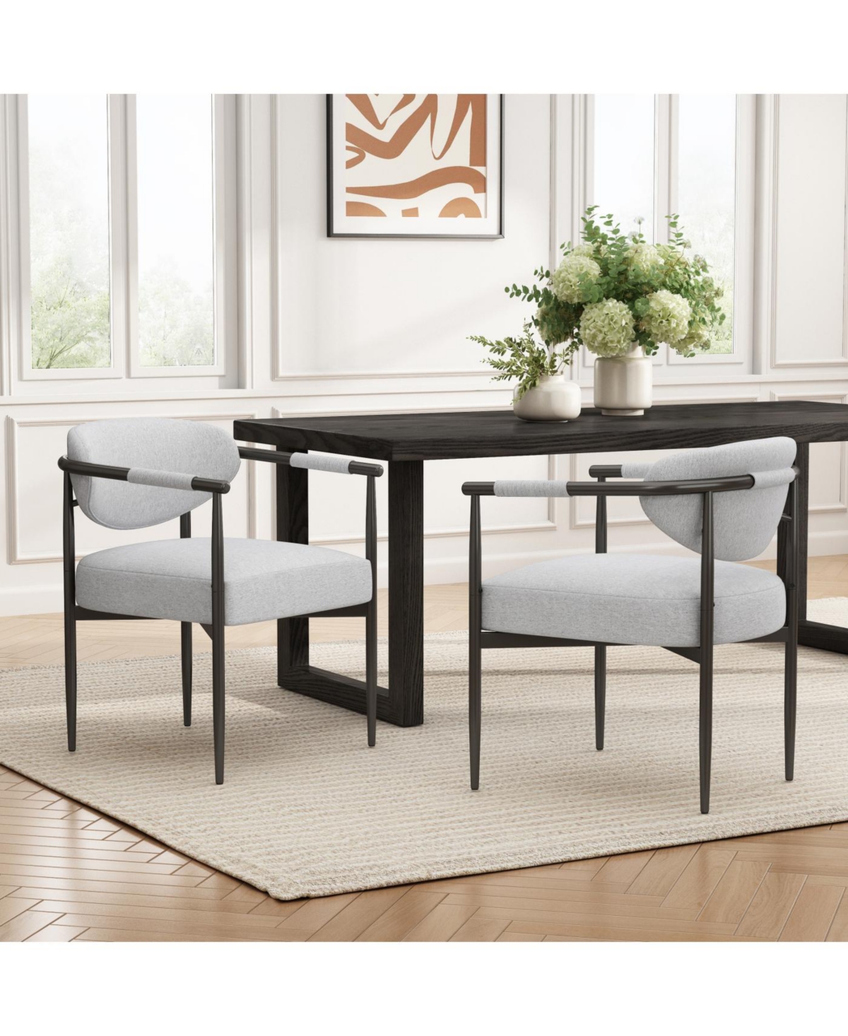 Click here for Streamdale Modern Upholstered Dining Chairs (Set o... prices