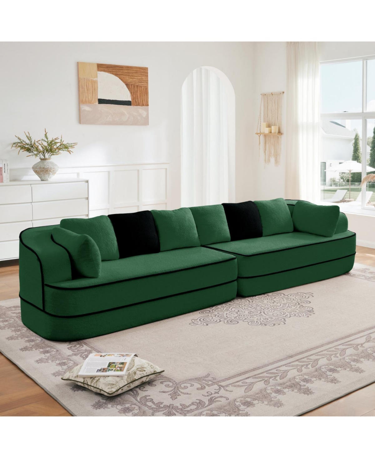 Click here for Streamdale Furniture Streamdale Green 4-Seat Teddy... prices