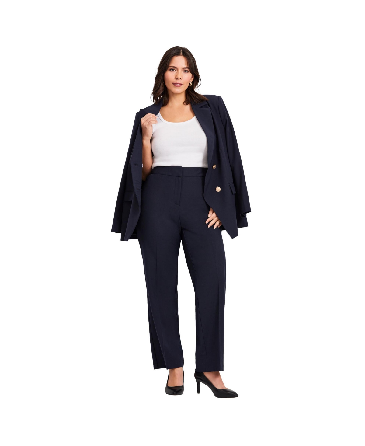 Click here for Avenue Womens Cool Hand Trouser - Navy prices