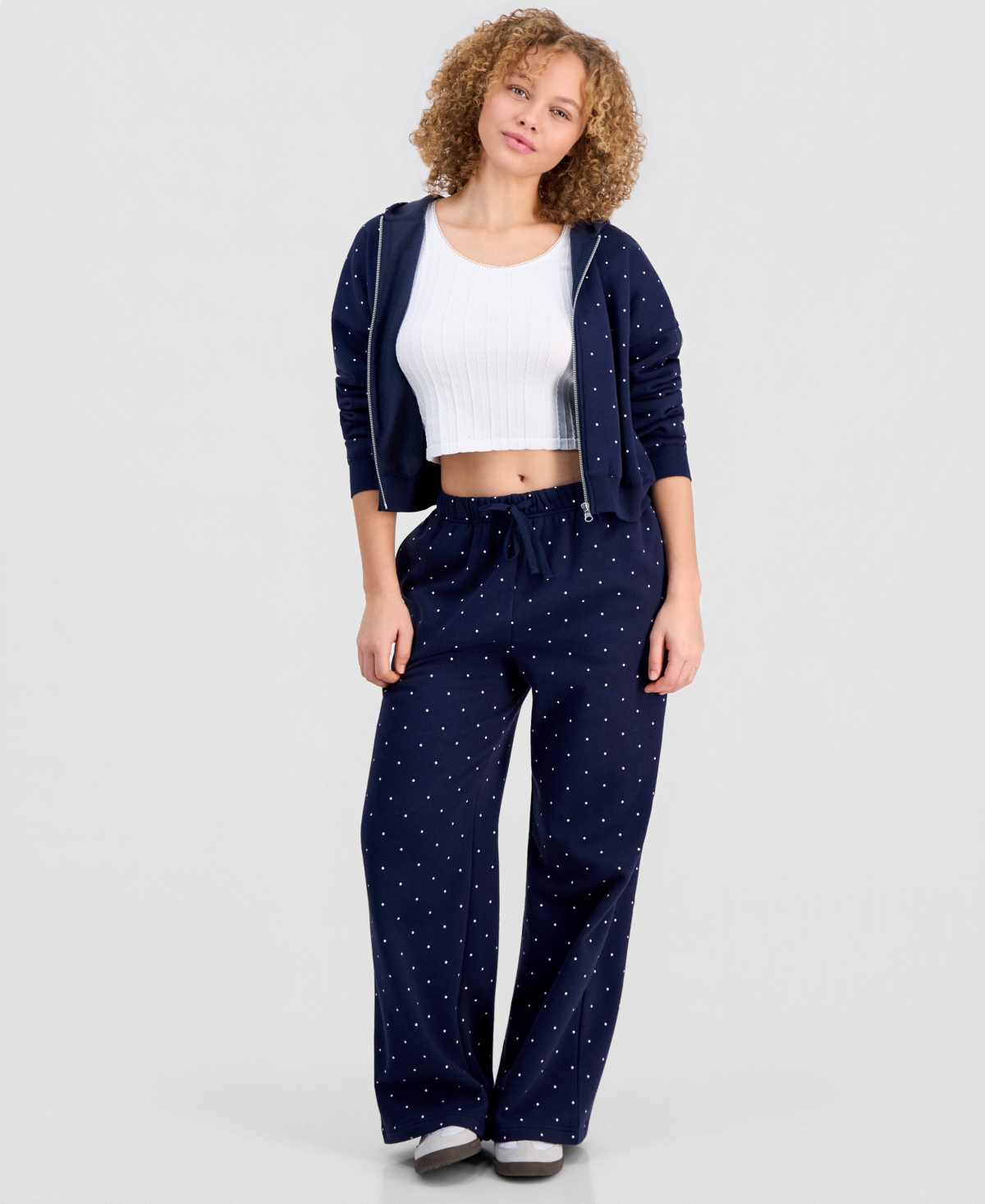 Click here for Sincerely Jules Juniors Wide-Leg Fleece Sweatpants... prices