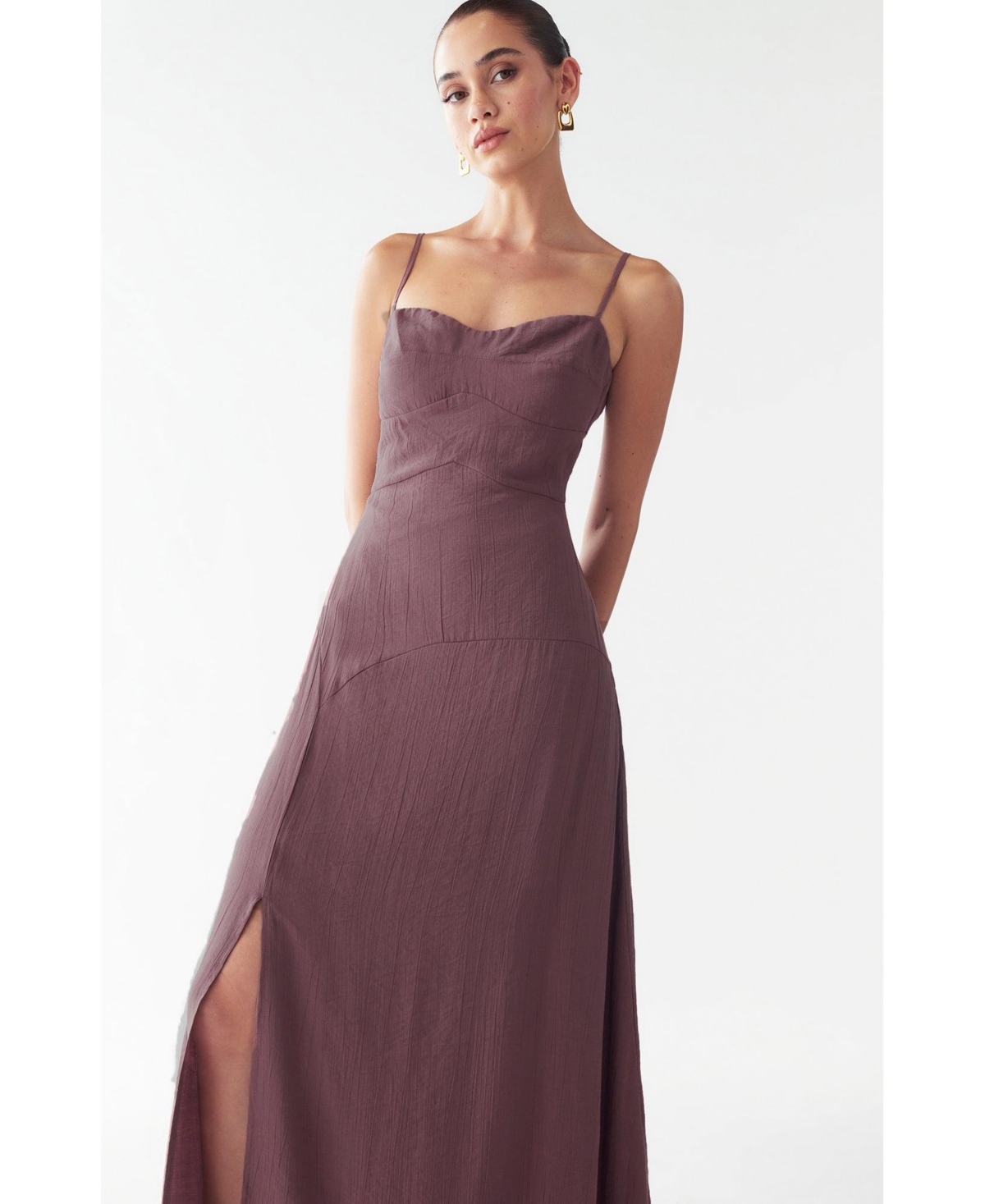 Click here for St Mrlo Womens Tia Dress - Dusty plum prices