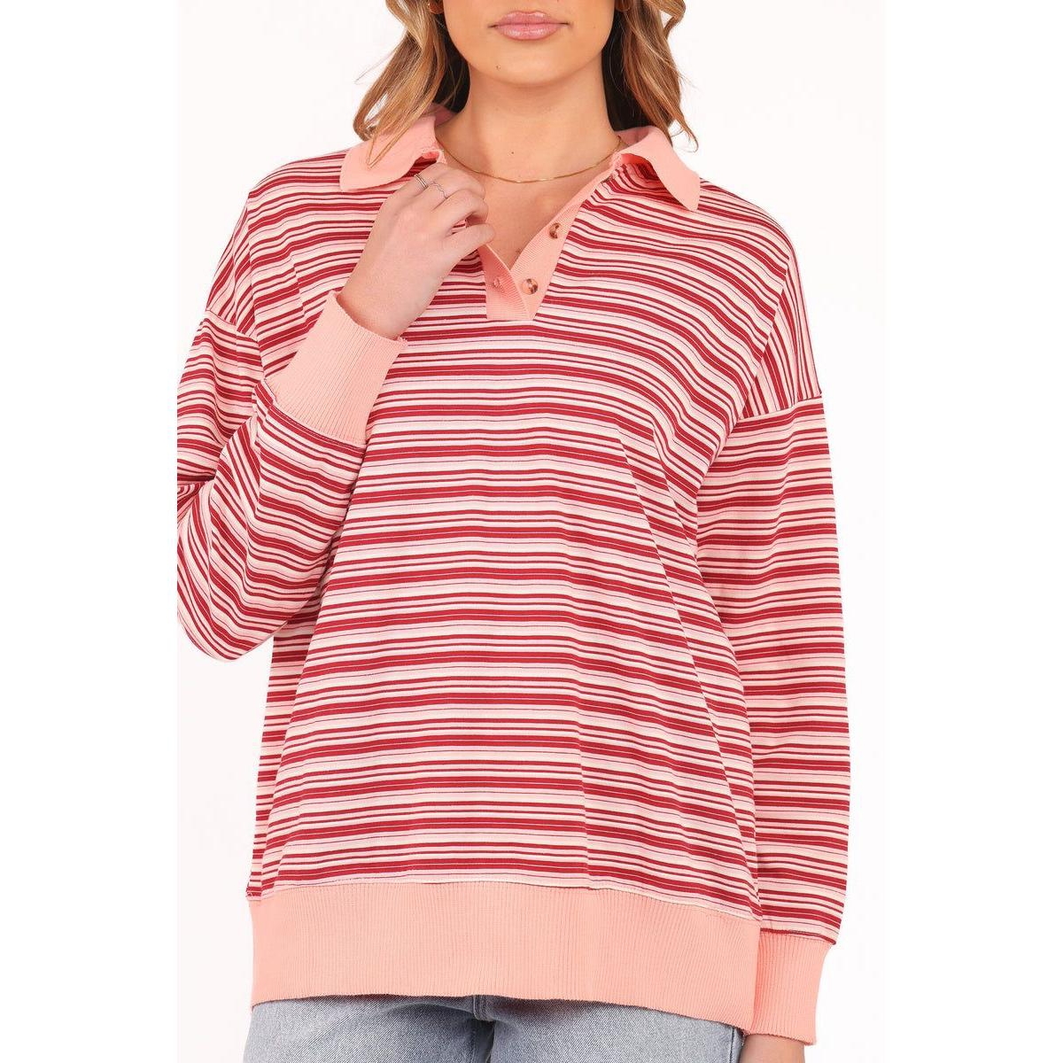 Click here for Petal and Pup Womens Beau Long Sleeve Jersey Top -... prices