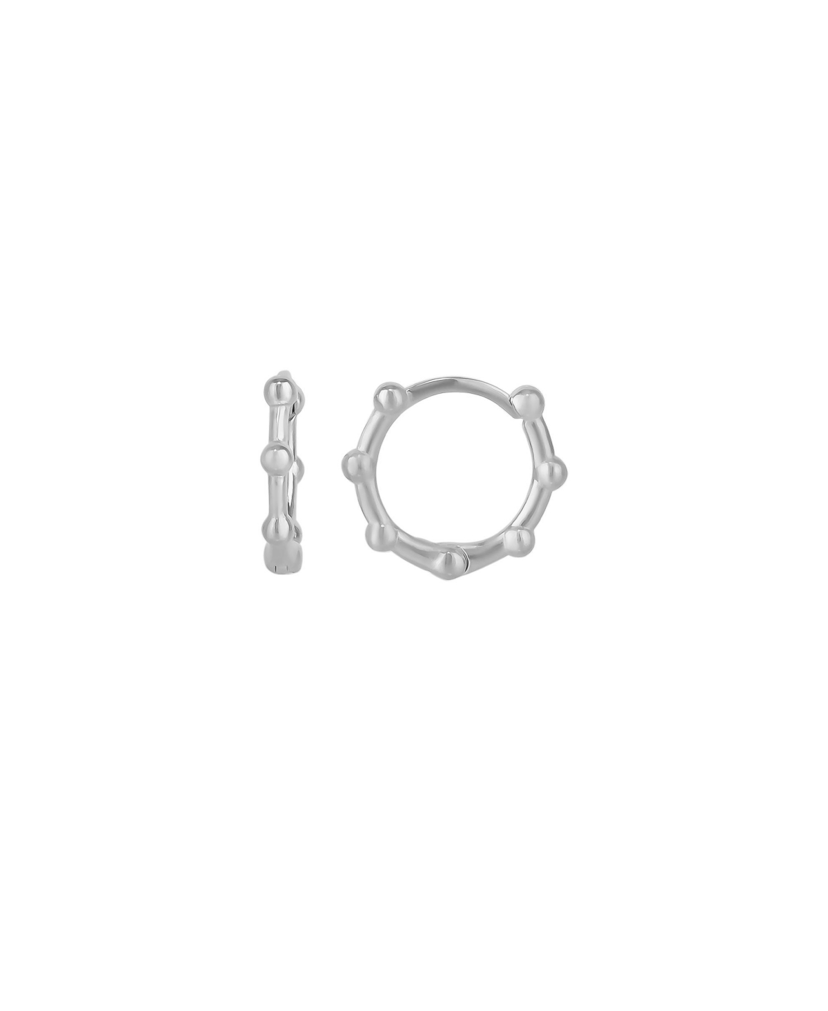 Click here for Spero London Seven Bead Sterling Silver Hoop Earri... prices