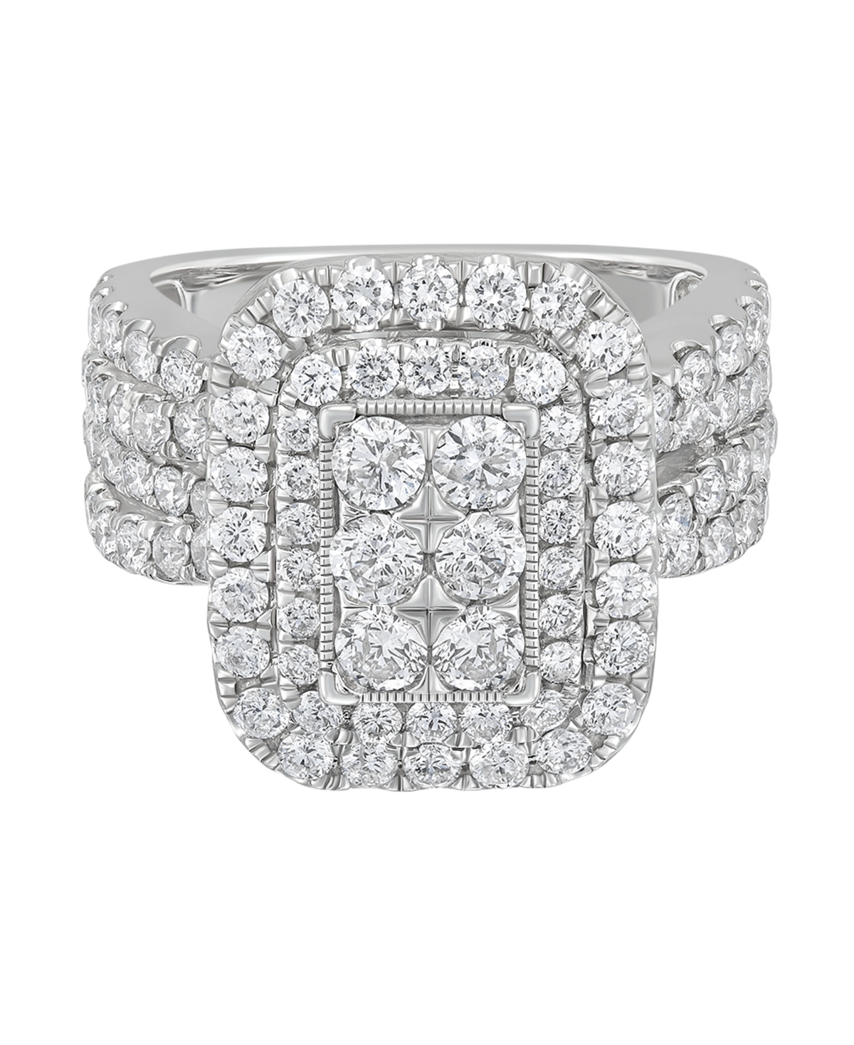Click here for Macys 3-Pc. Diamond Ring Set (3 ct. t.w.) in 10k W... prices