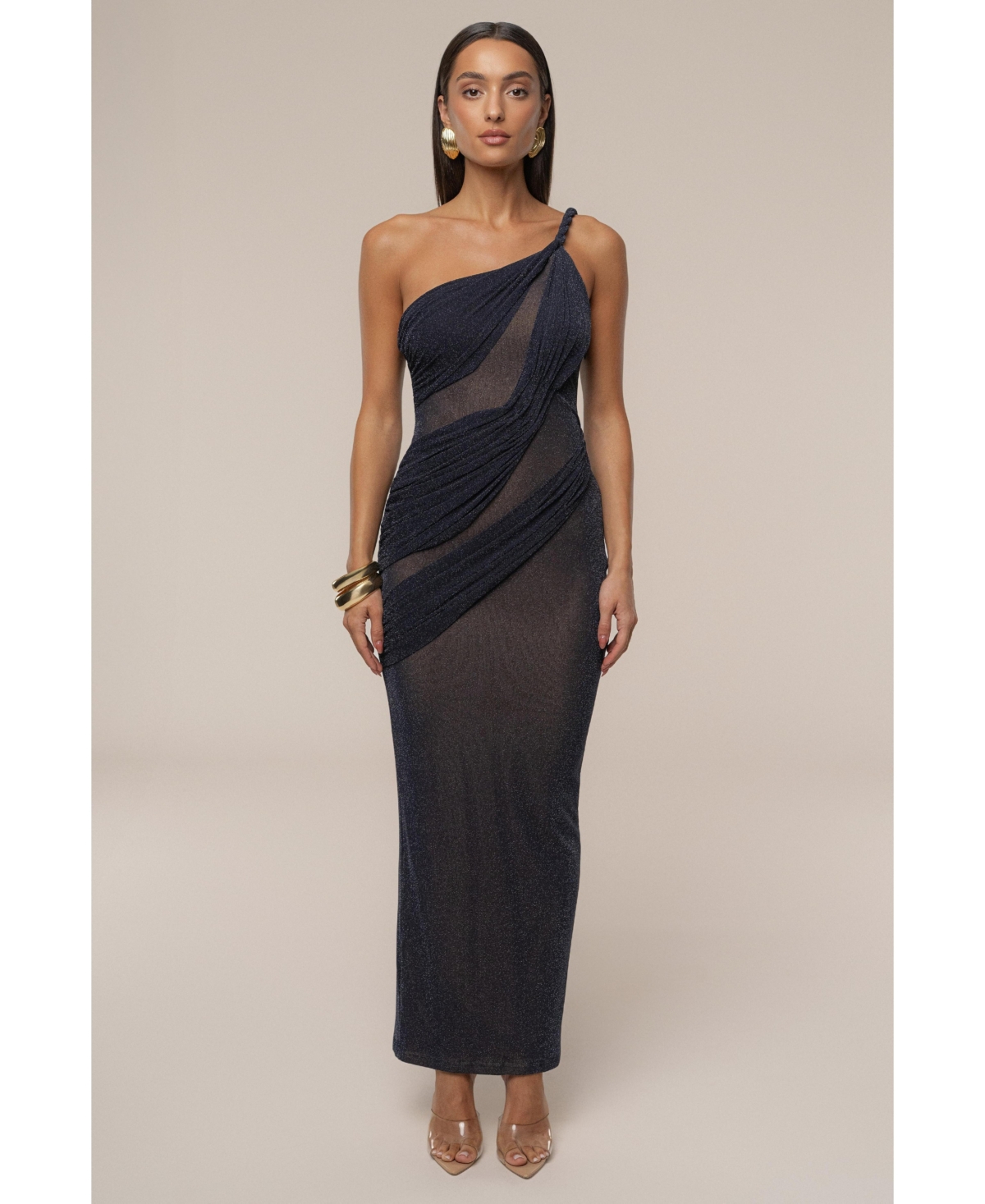 Click here for Jluxlabel Womens Alari One Shoulder Maxi Dress - B... prices