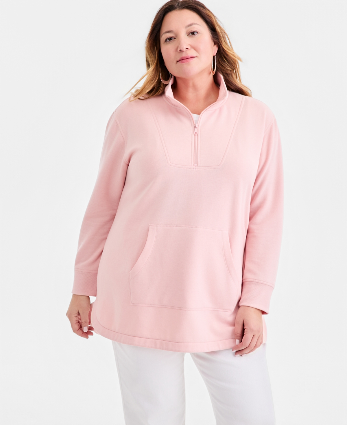 Click here for Style & Co Plus Size Quarter-Zip Top  Exclusively... prices