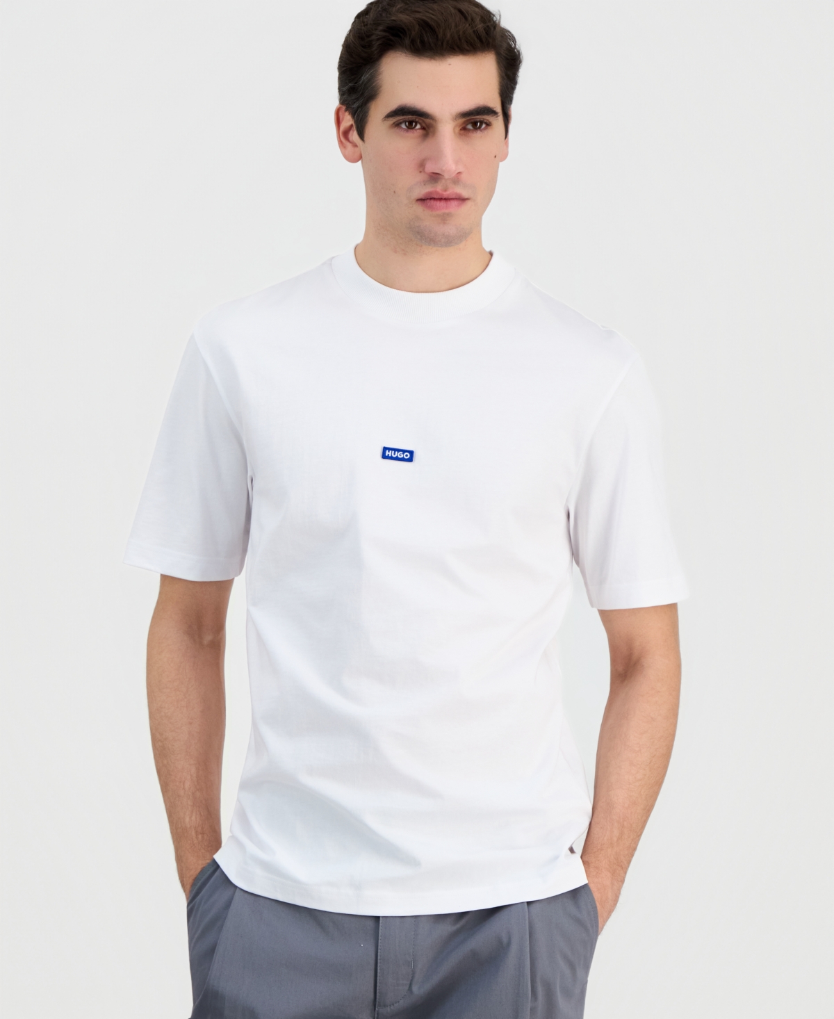 Click here for Hugo by Hugo Boss Mens Regular-Fit Logo Patch T-Sh... prices