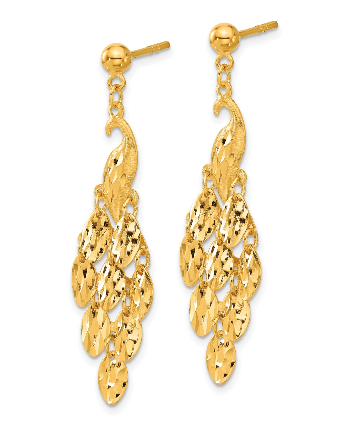Click here for Macys Dangle Drop Earrings in 24k Yellow Gold - Ye... prices