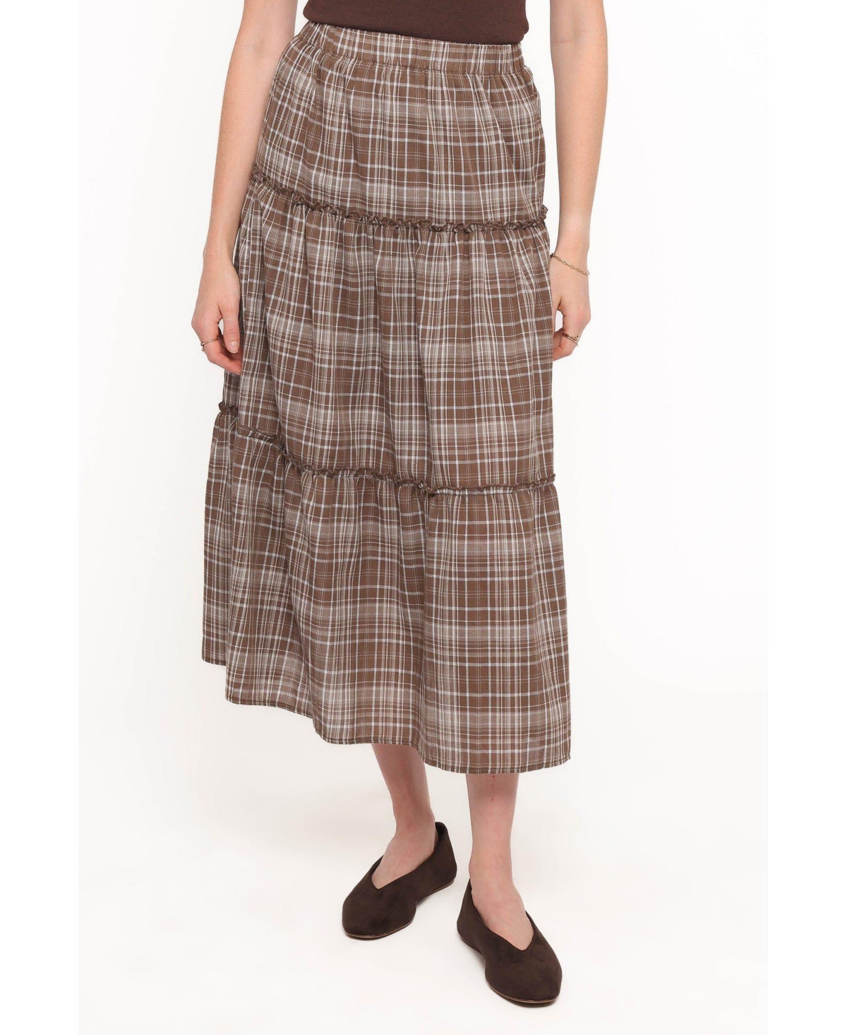 Click here for Petal and Pup Womens Campbell Tiered Maxi Skirt -... prices