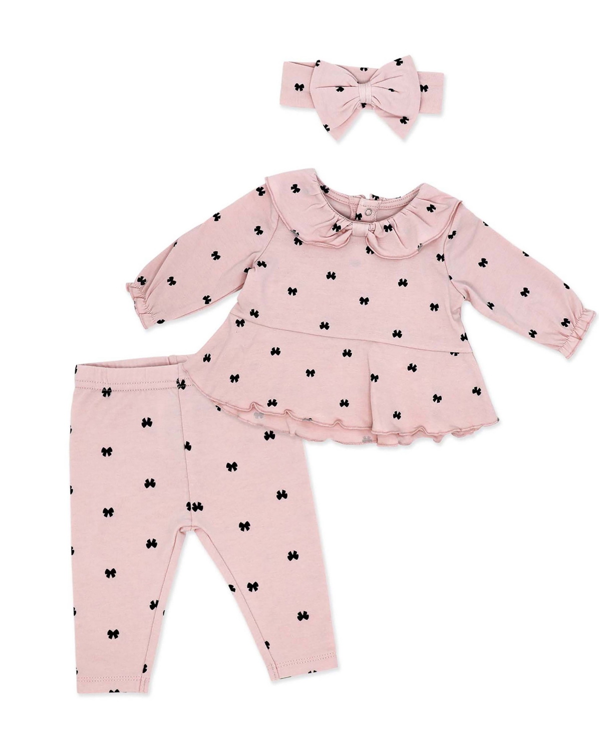 Click here for Baby Mode Baby Girls Tiny Bows Print Top  Leggings... prices