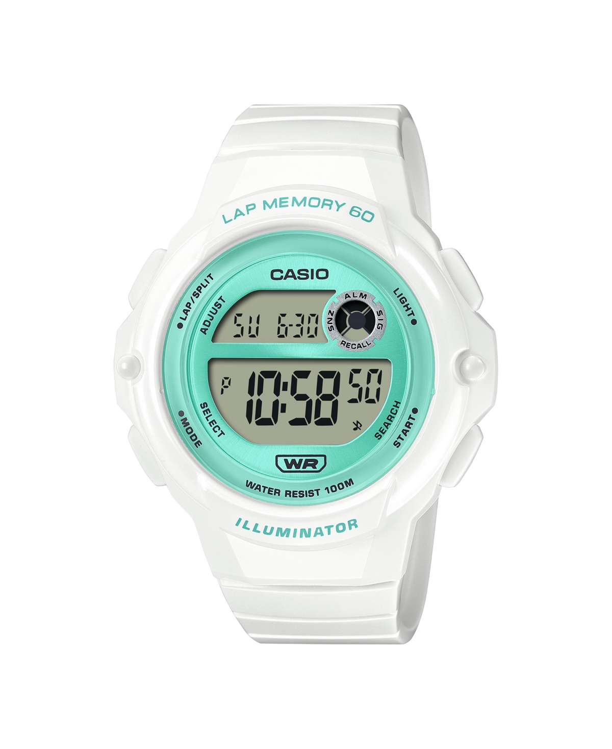 Click here for Casio Womens Digital White Resin Watch  40.5mm - W... prices