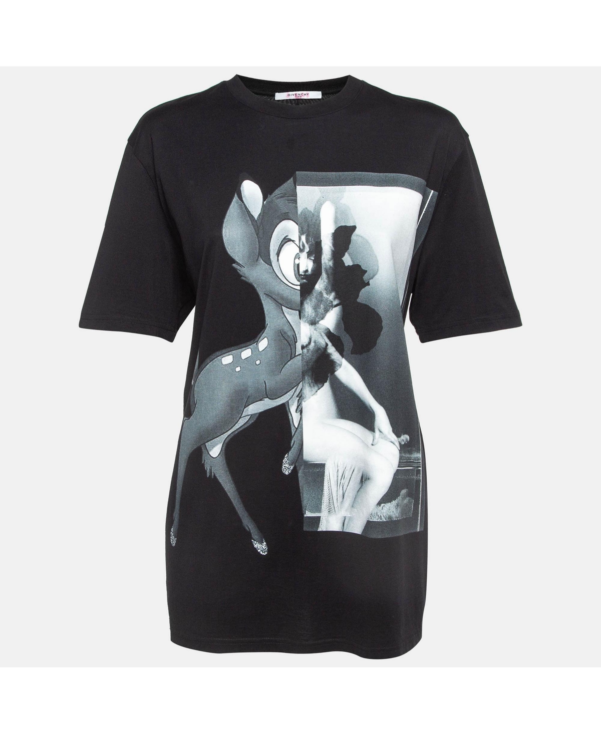 Click here for Pre-Owned Givenchy Womens Black Bambi Print Cotton... prices