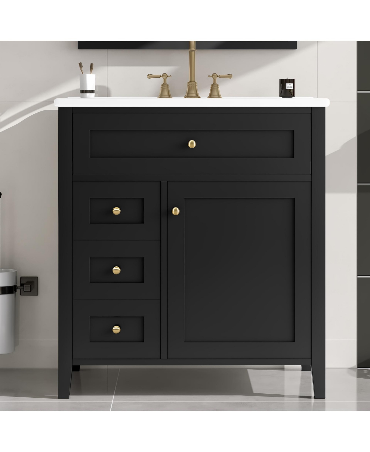 Click here for Casainc Bathroom Vanity with Sink 3 Drawers and Ad... prices