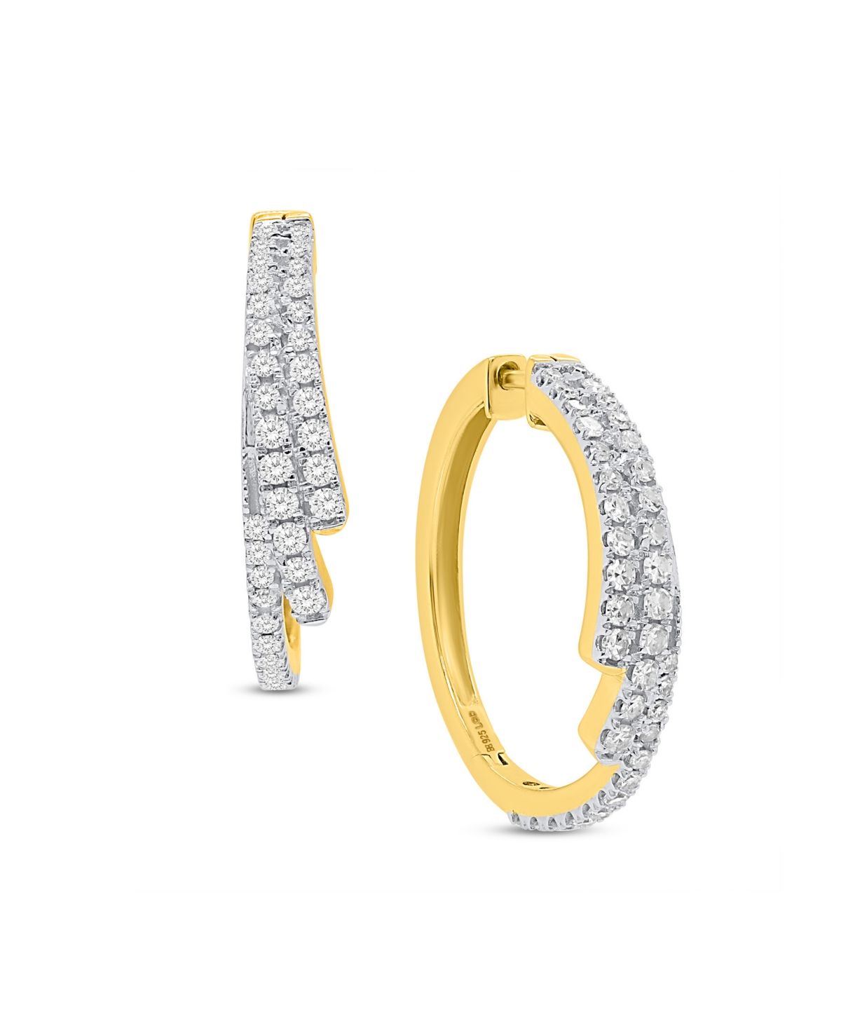 Click here for Forever Grown Diamonds Lab-Grown Diamond Hoop Earr... prices
