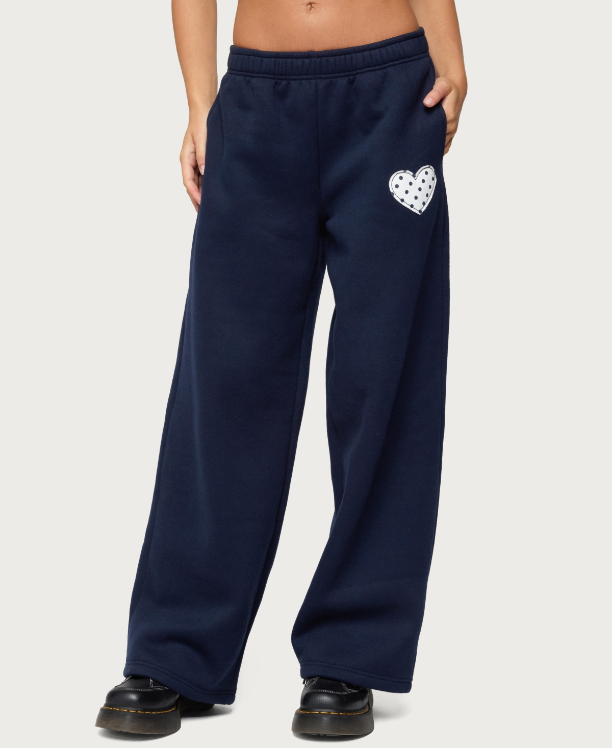 Click here for Edikted Womens I Heart London Sweatpants - Navy prices