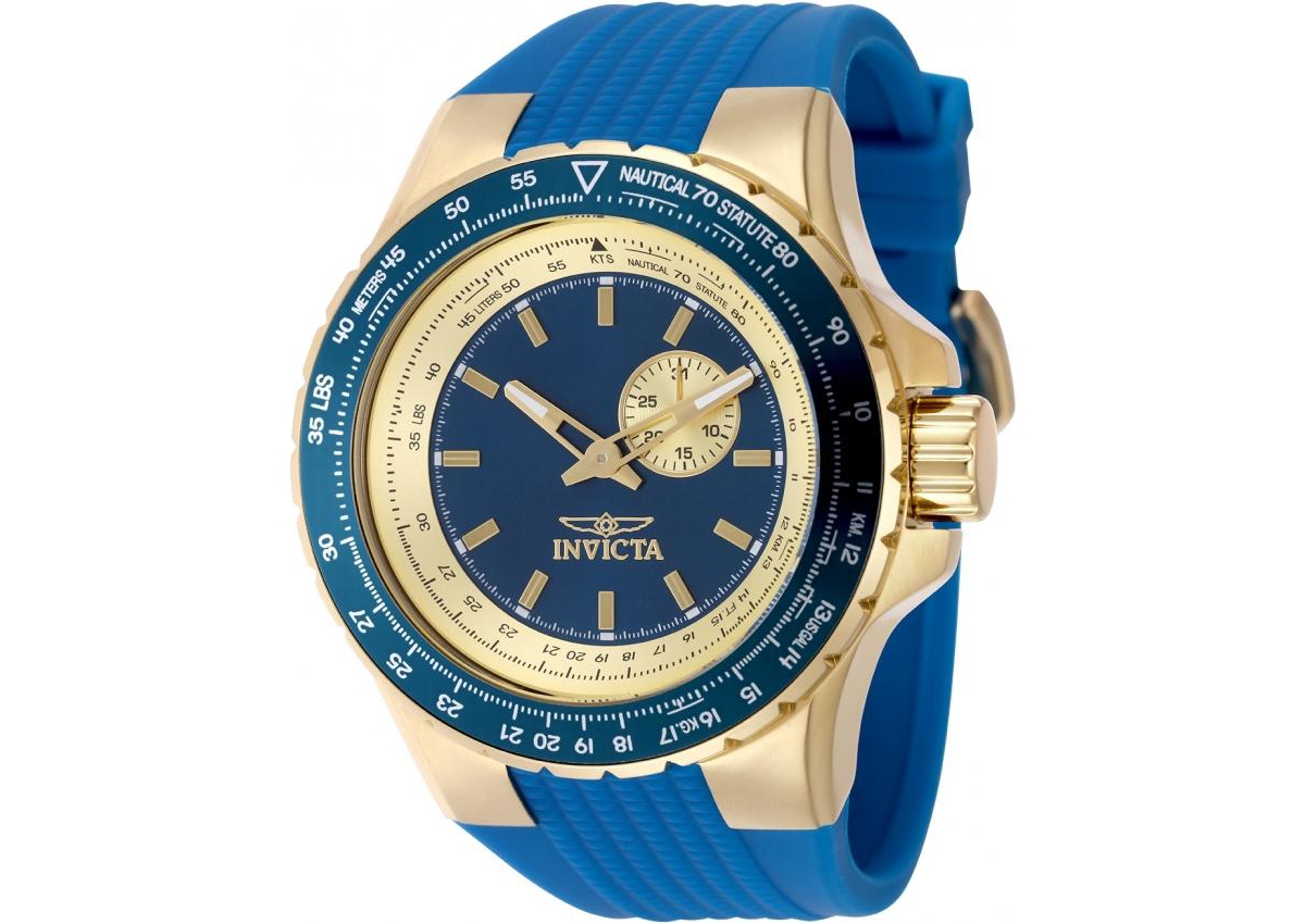 Click here for Invicta Mens 49727 Aviator Quartz VD72 Blue Dial W... prices