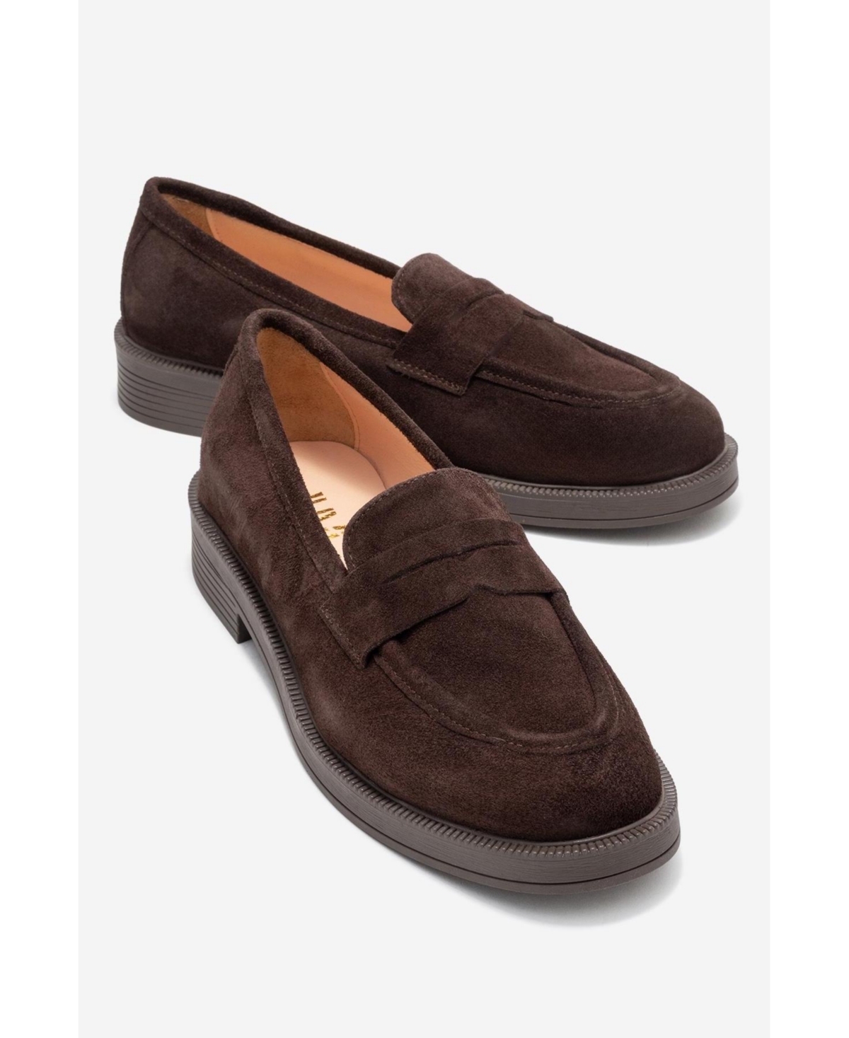 Click here for Bree Platform Penny Leather Loafer (Women) - Brown... prices