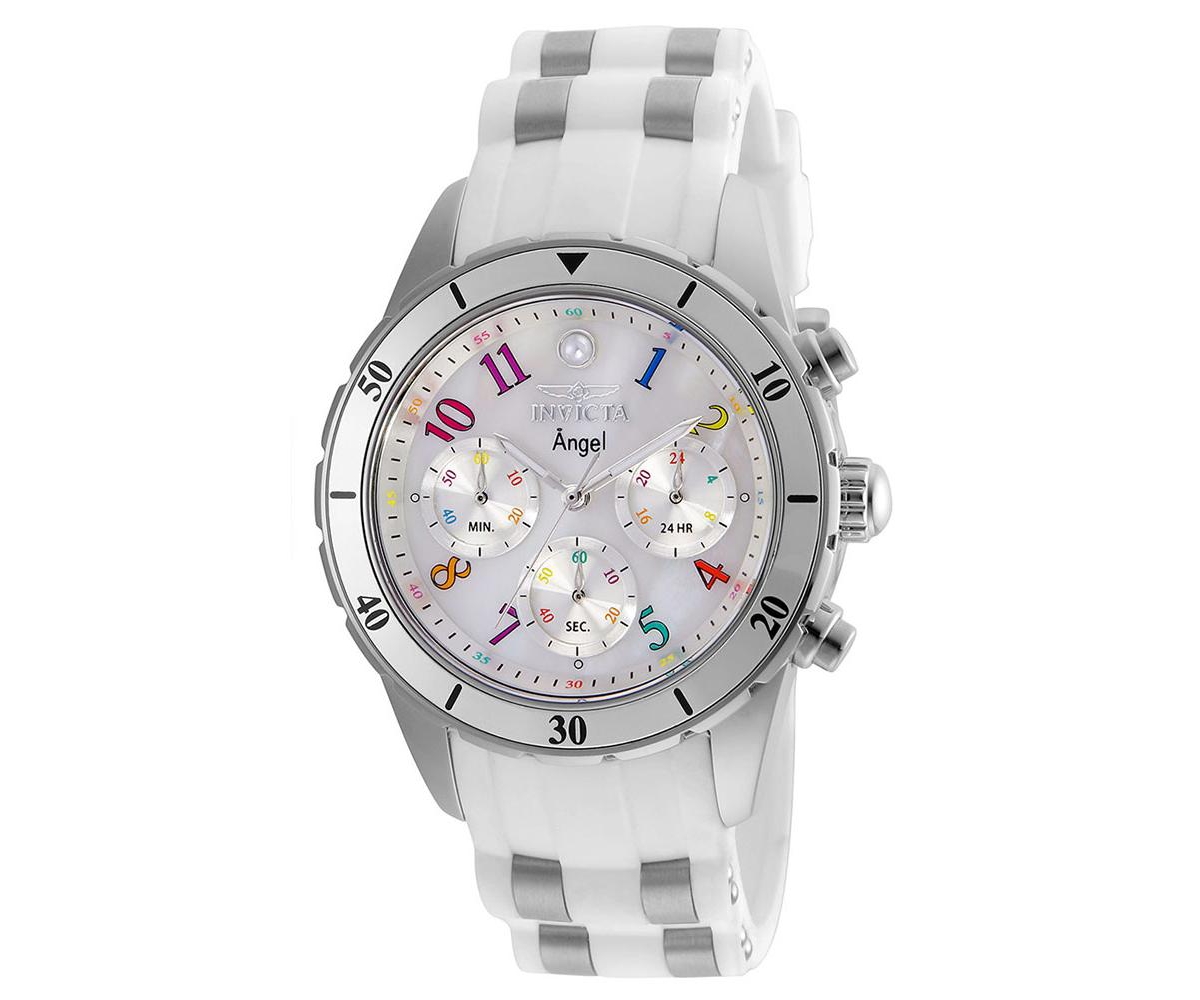 Click here for Invicta Womens 24903 Angel Quartz Chronograph Whit... prices