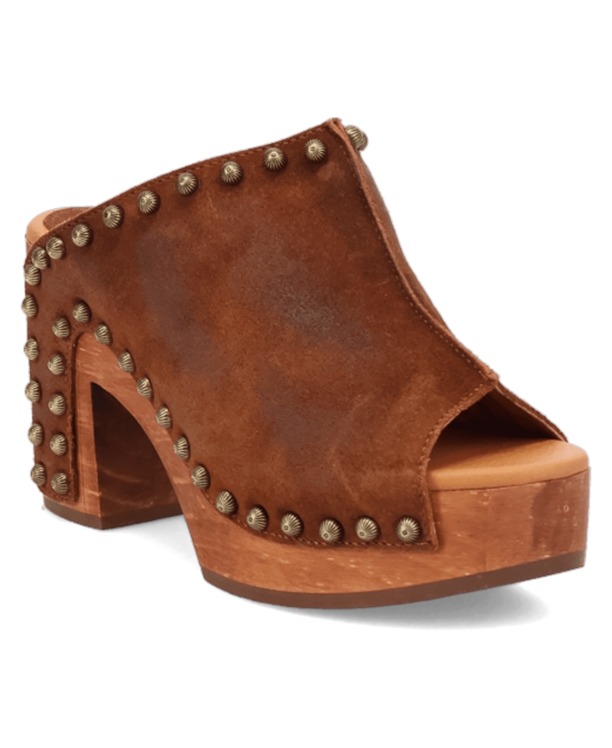Click here for Dingo Womens Echo Wooden Sandal - Brown prices