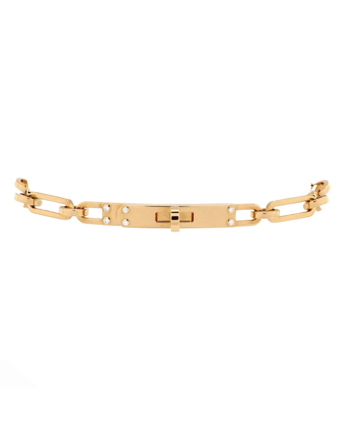 Click here for Pre-Owned Hermes Kelly Chaine Bracelet - 18k yello... prices