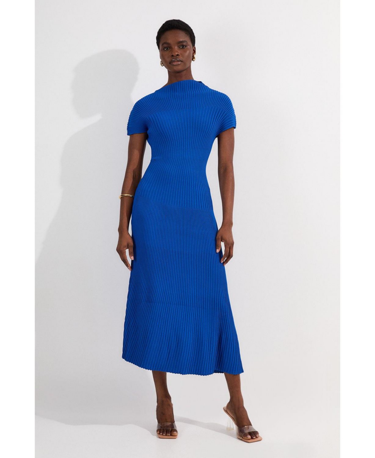 Click here for Karen Millen Womens Stitch Detail Knit Midi Dress... prices