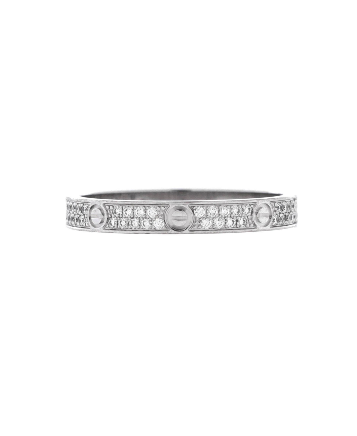 Click here for Pre-Owned Cartier Love Wedding Band Pave Diamonds... prices