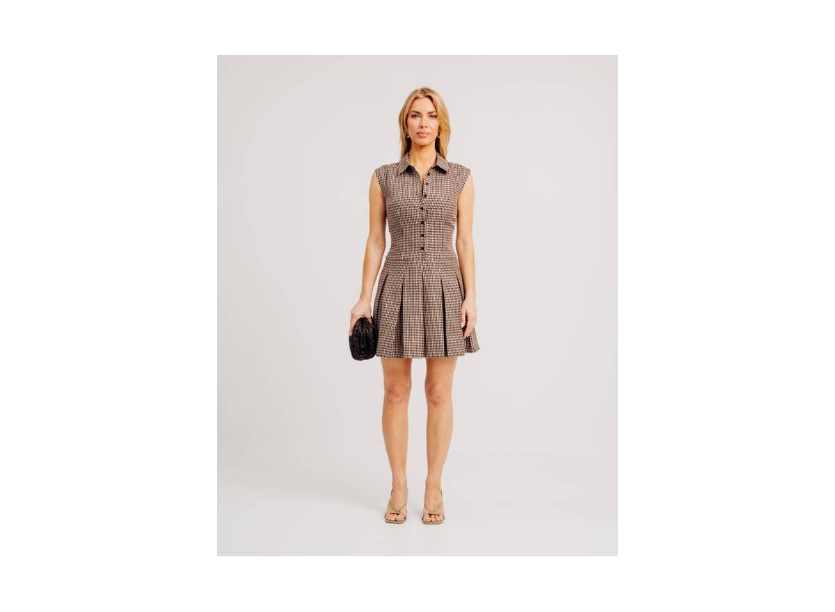 Click here for Torn By Ronny Kobo Womens Valerie Dress - Brown prices