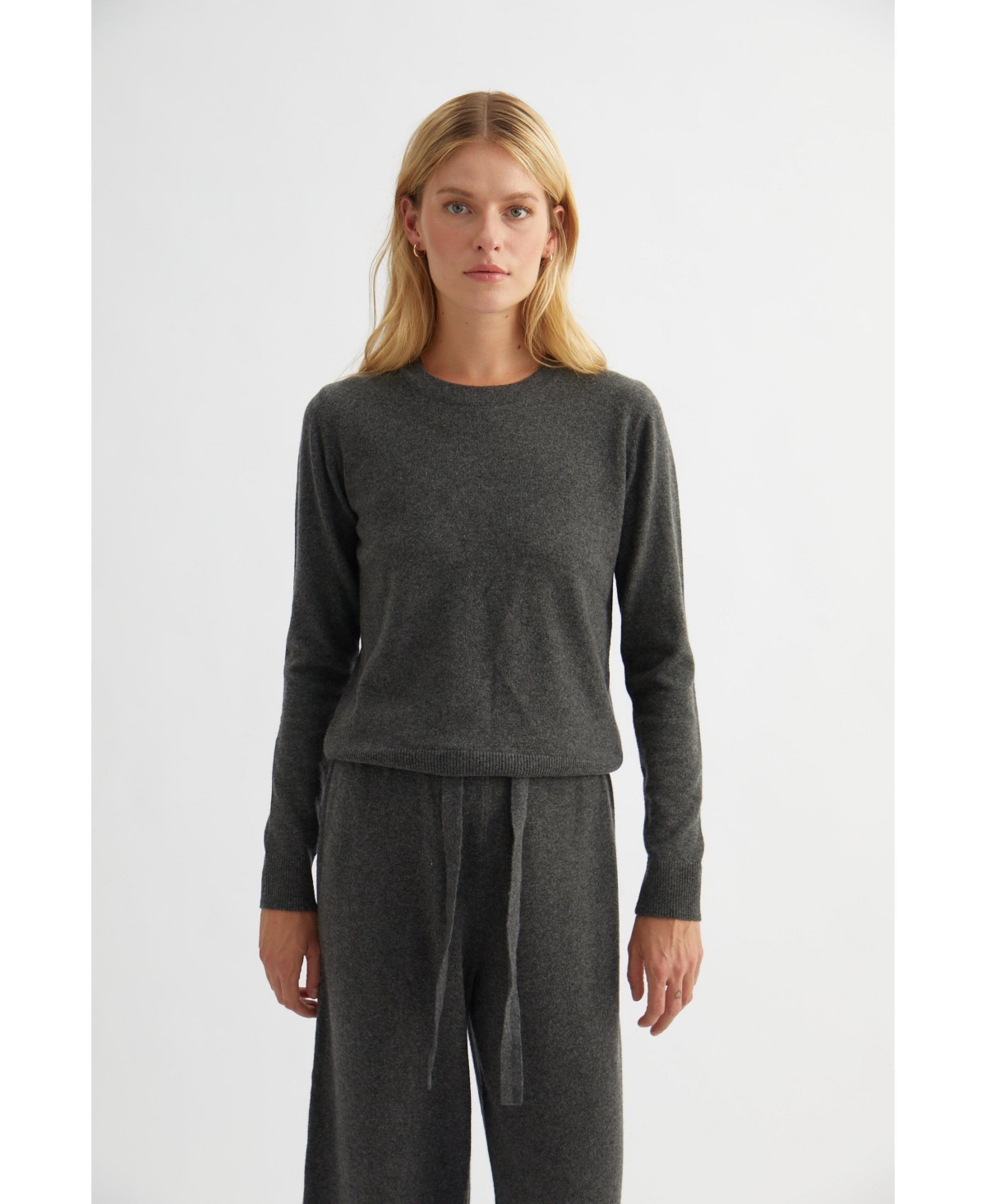 Click here for Labeca London Womens Ash Grey Cashmere Sweater prices