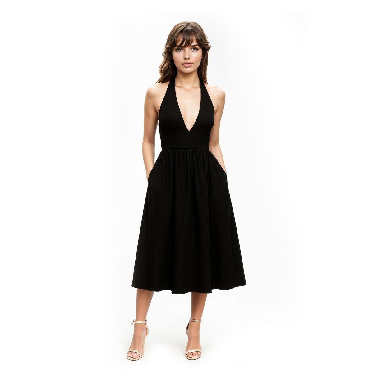 Click here for Jewel Badgley Mischka Womens Justine Halter Neck M... prices