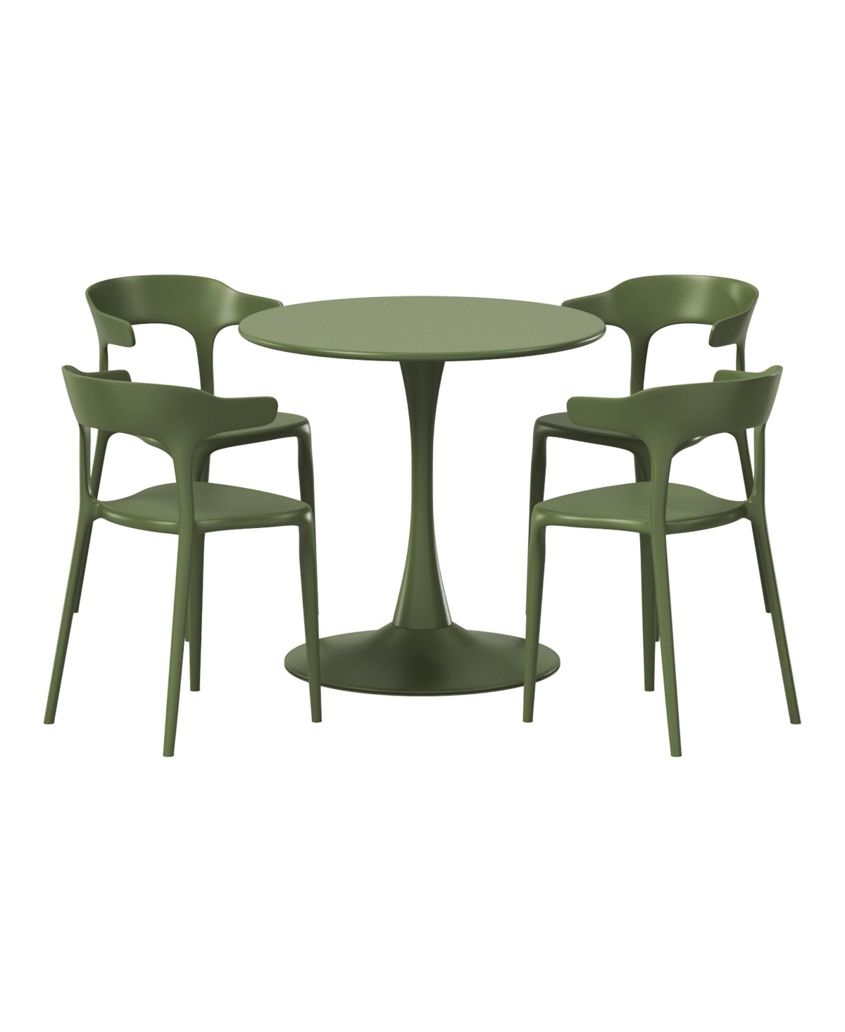 Click here for WestinTrends 5-Piece Outdoor Metal Patio Dining Ta... prices